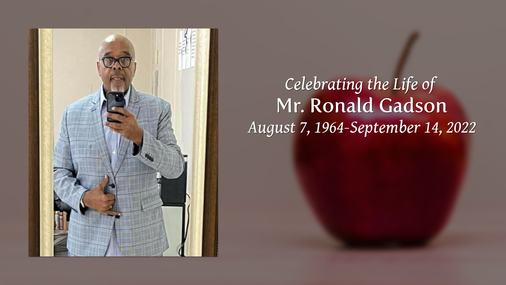 Mr. Ronald Gadson - Tribute Video