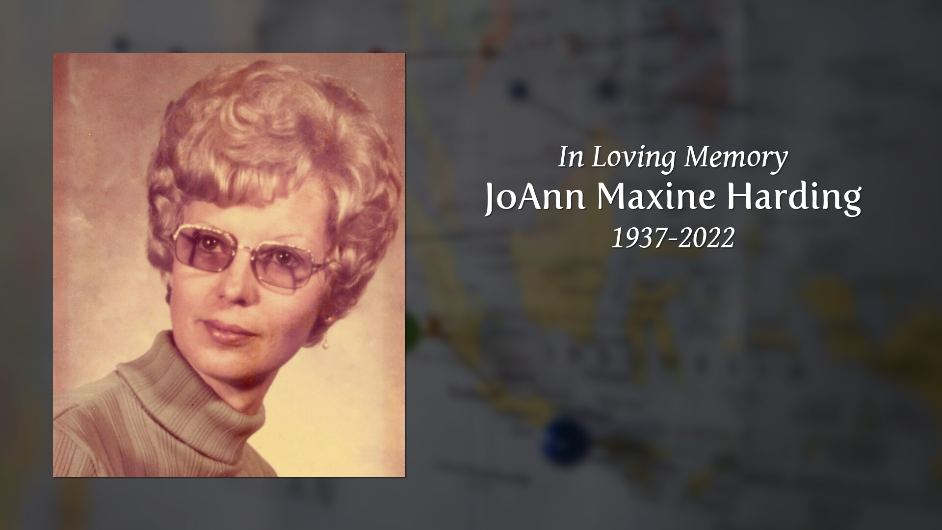 JoAnn Maxine Harding - Tribute Video