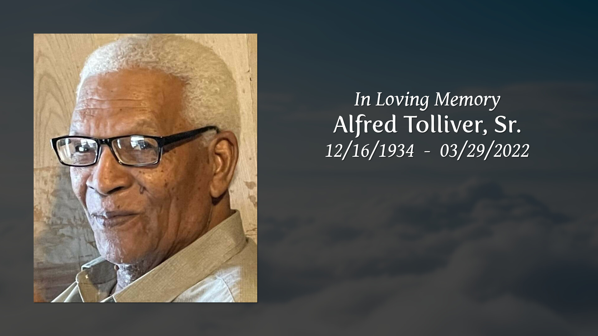 Alfred Tolliver, Sr. - Tribute Video