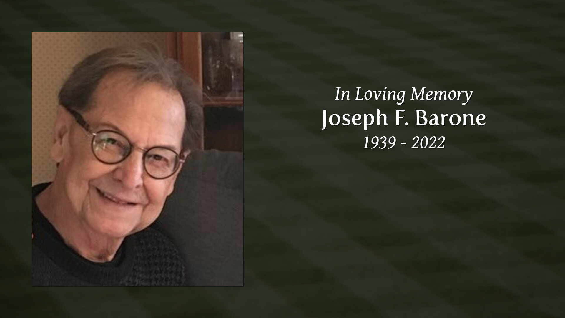 Joseph F. Barone - Tribute Video