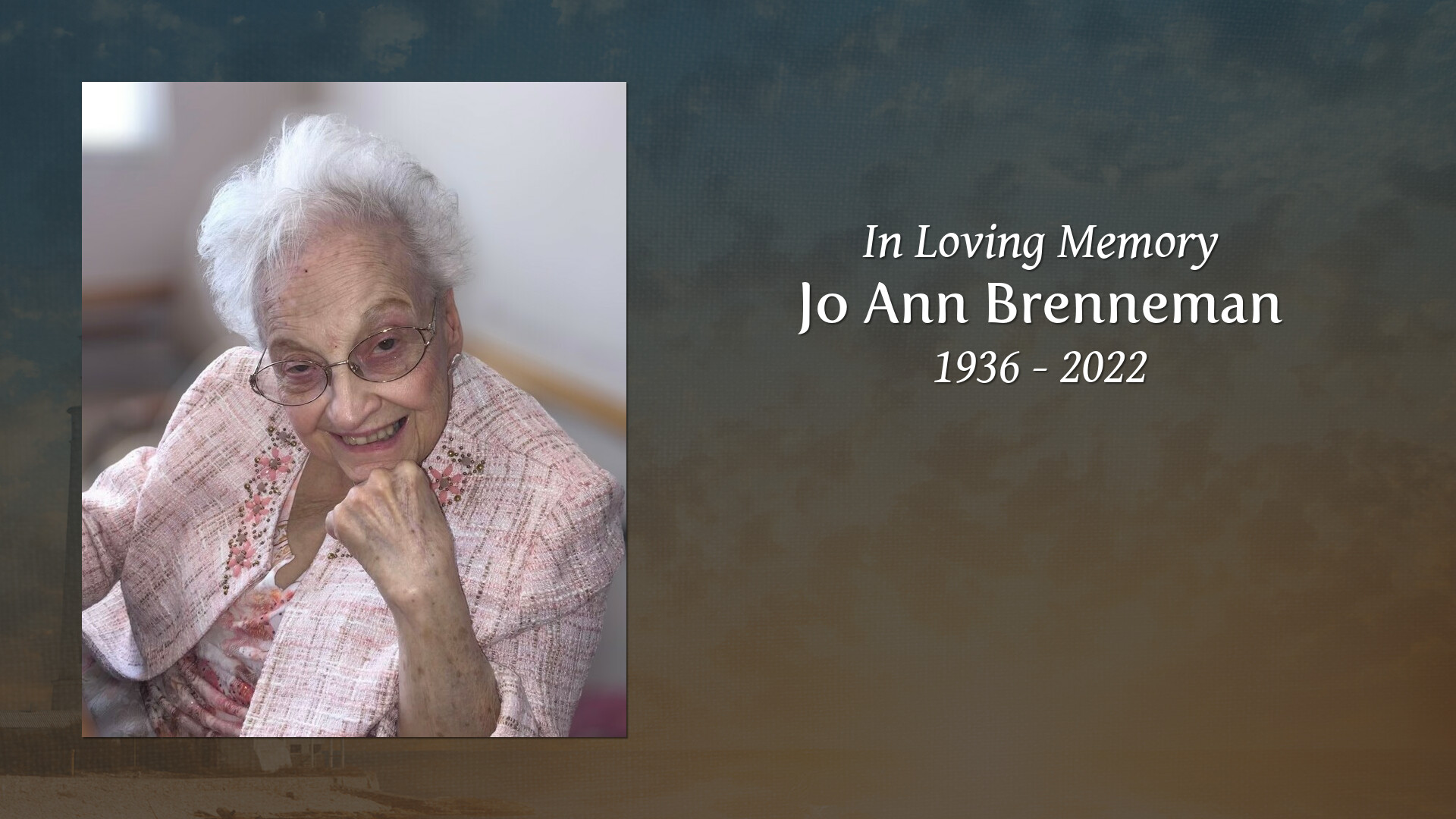 Jo Ann Brenneman - Tribute Video