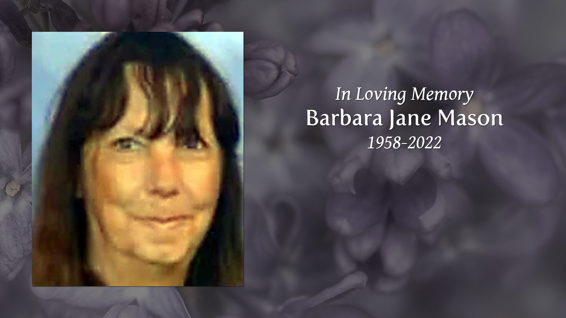 Barbara Jane Mason - Tribute Video