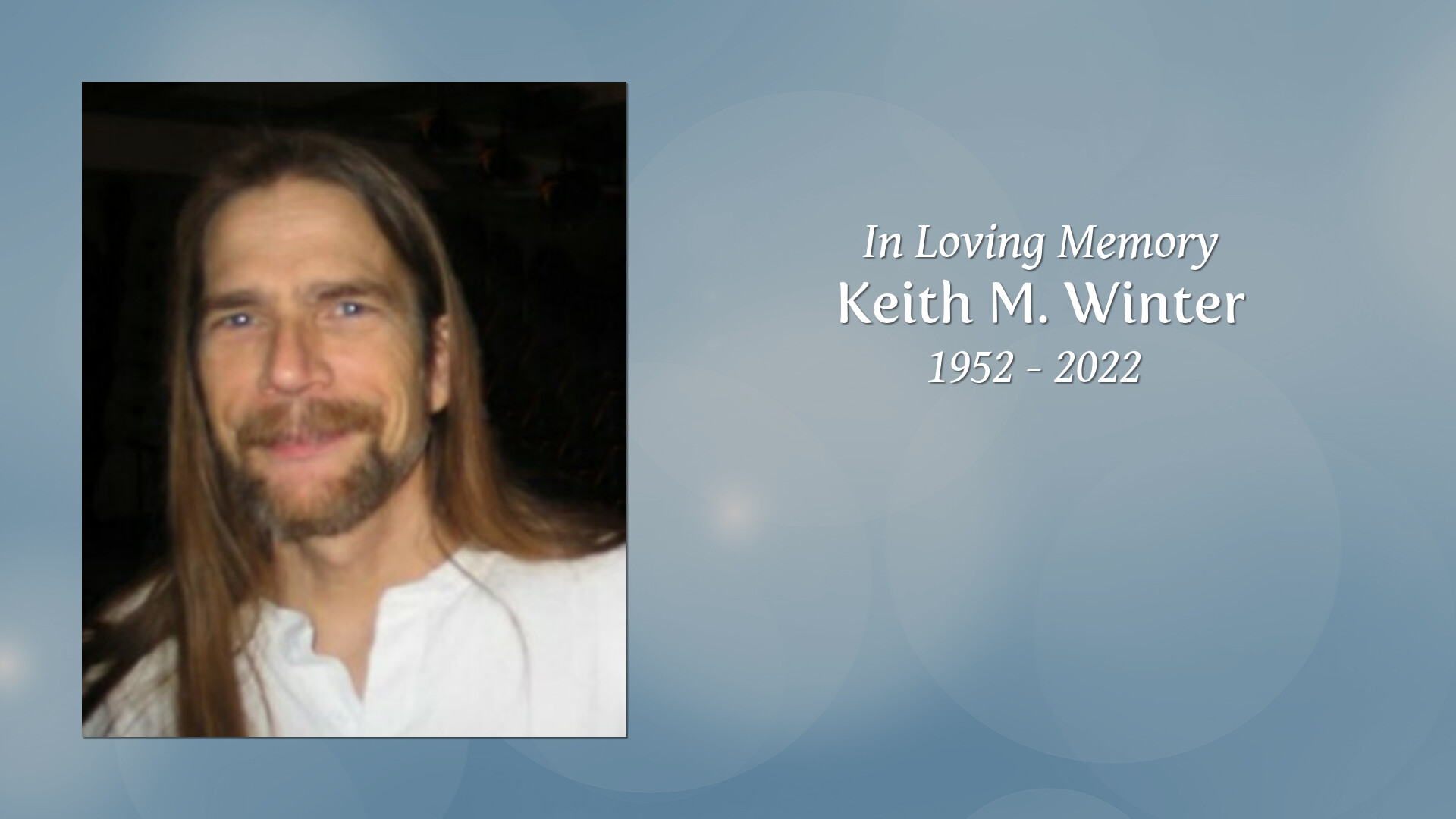 Keith M. Winter - Tribute Video