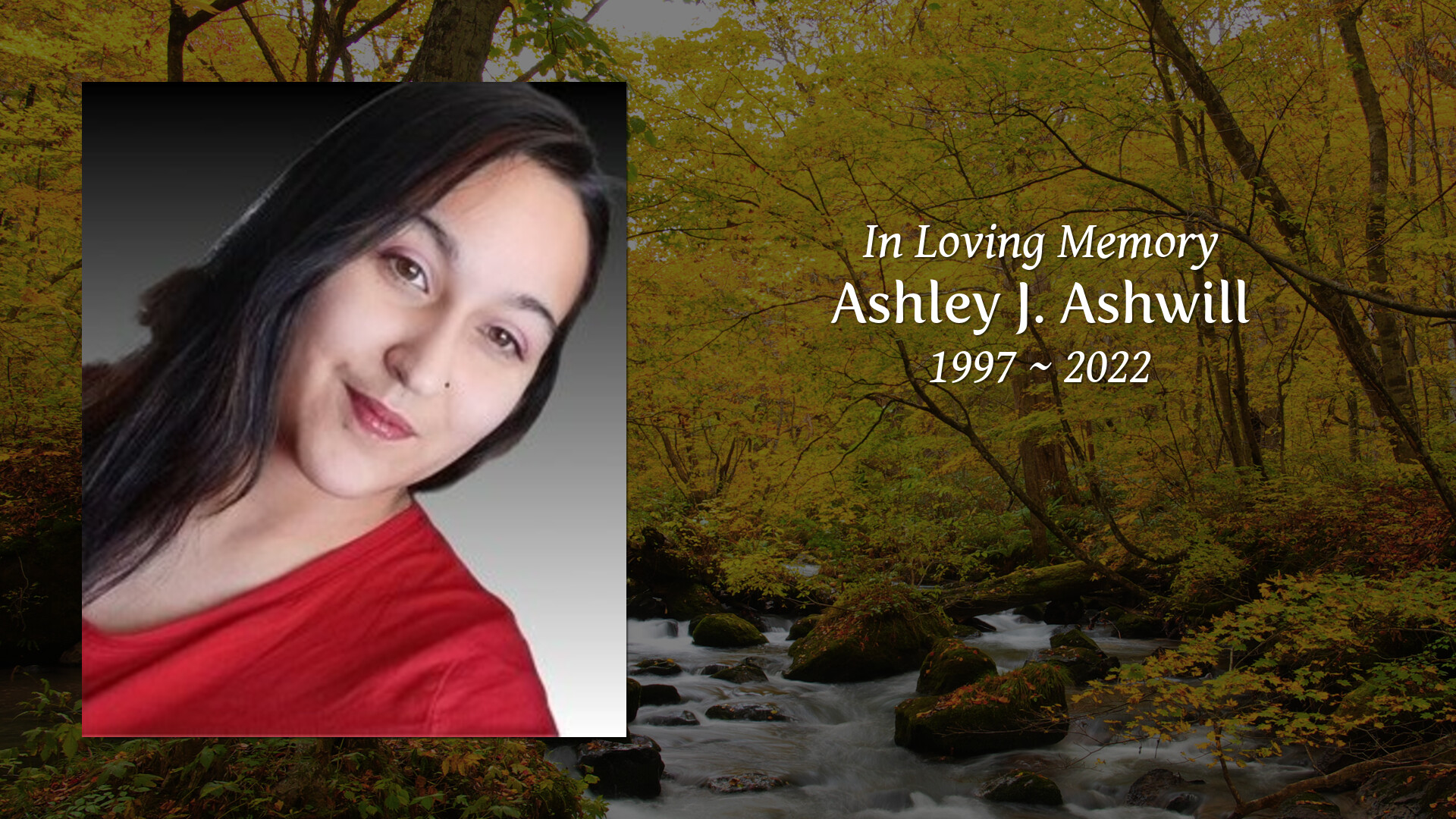 Ashley J. Ashwill - Tribute Video