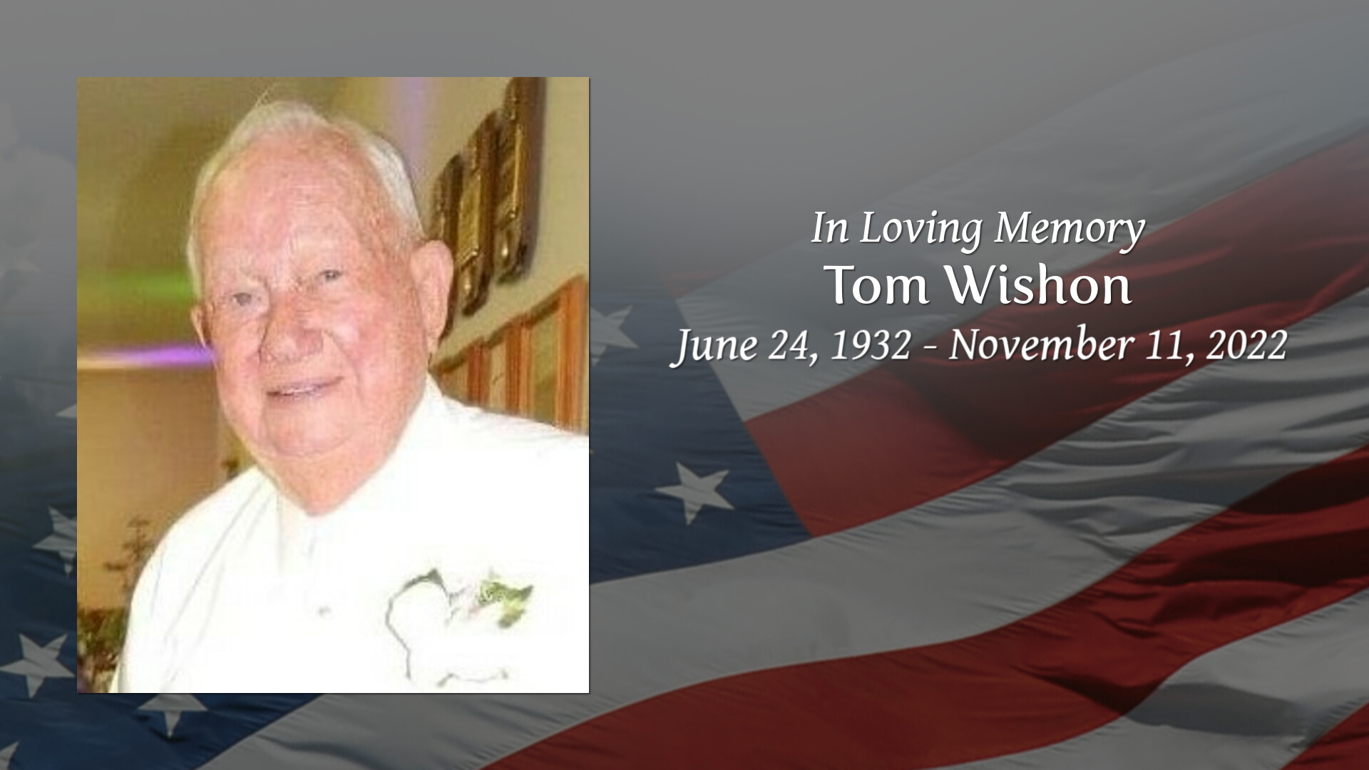 Tom Wishon - Tribute Video