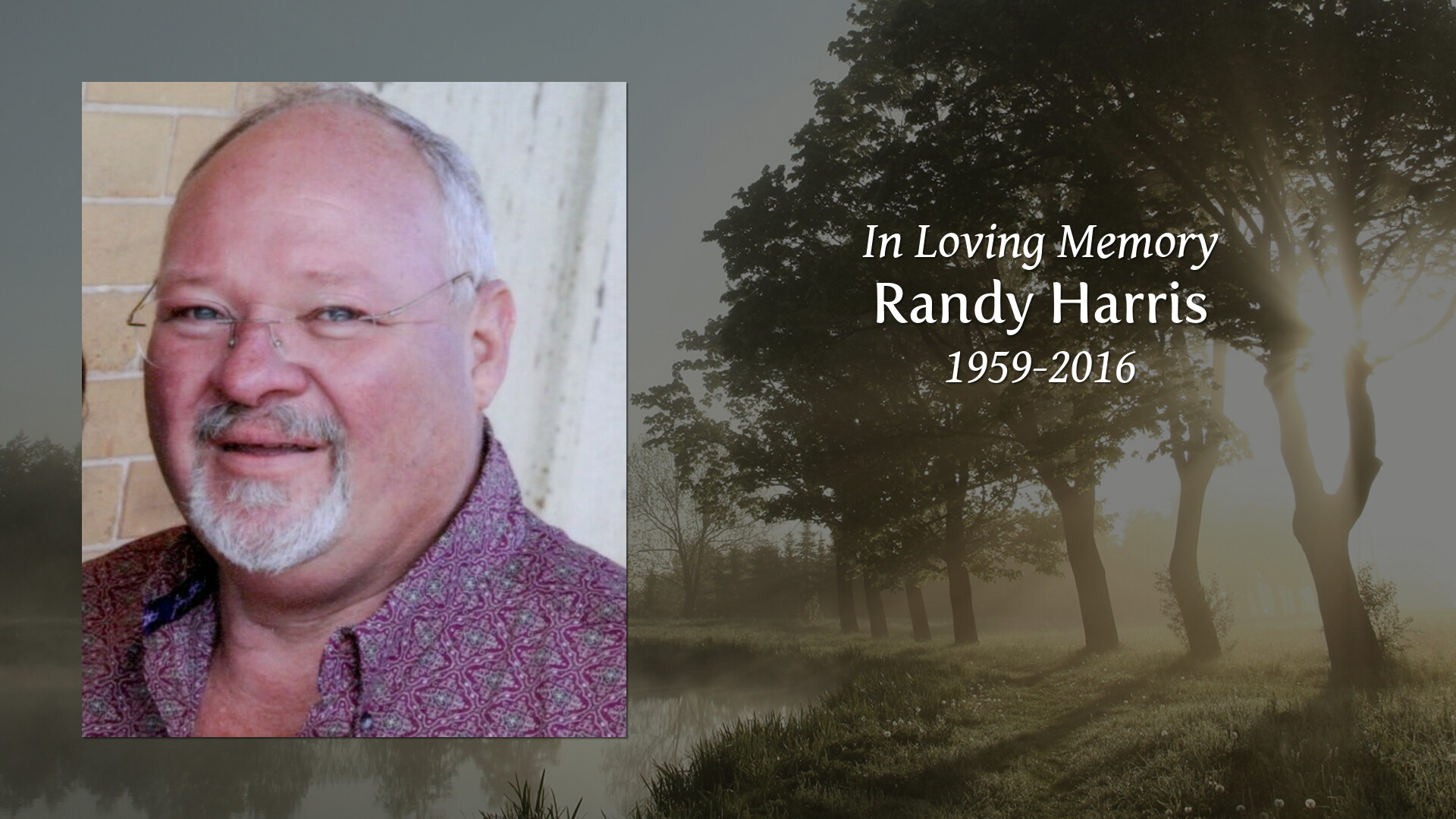 Randy Harris - Tribute Video