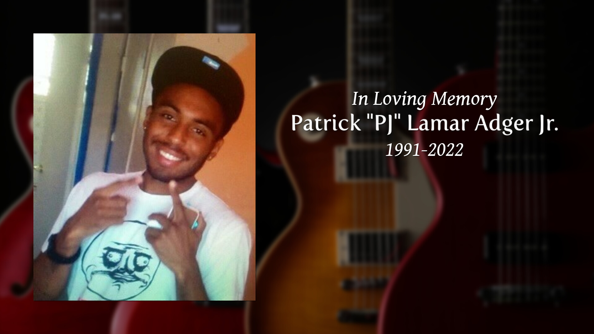 Patrick "PJ" Lamar Adger Jr. - Tribute Video