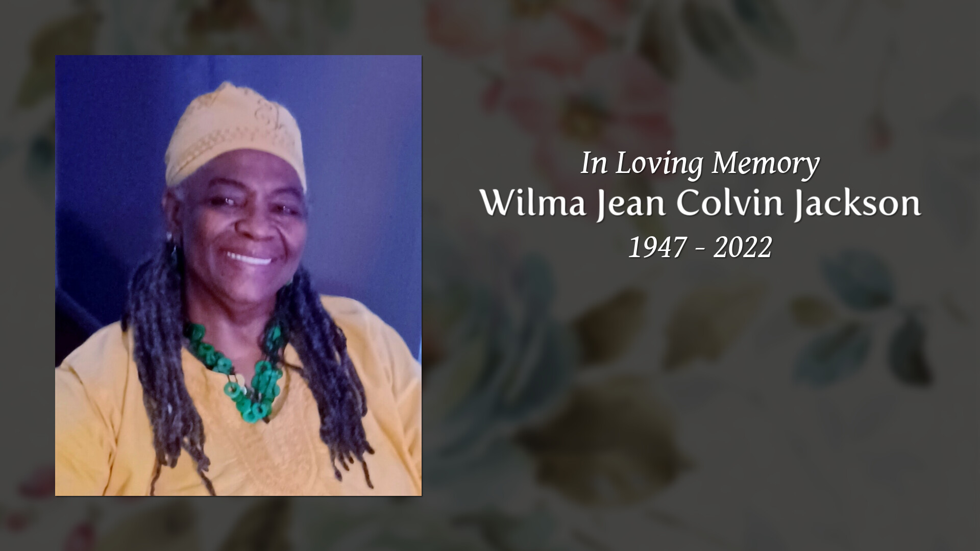 Wilma Jean Colvin Jackson - Tribute Video