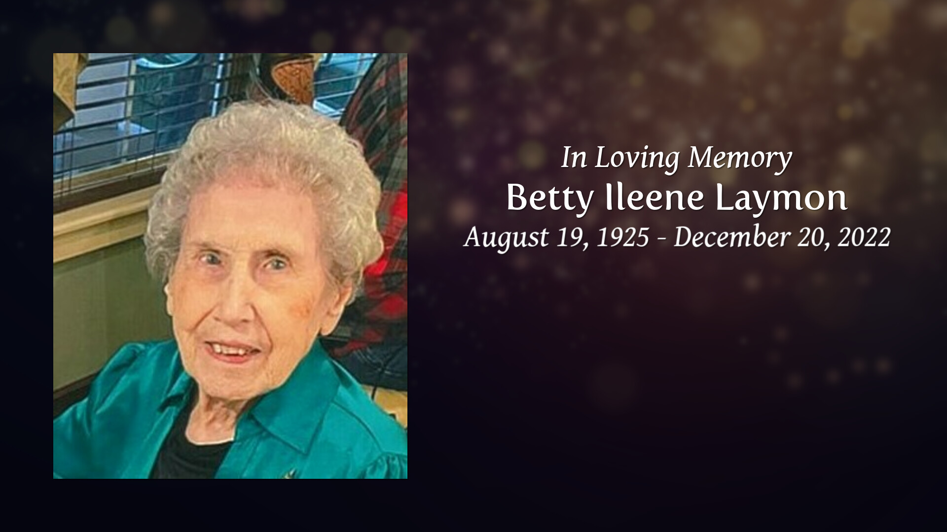 Betty Ileene Laymon - Tribute Video
