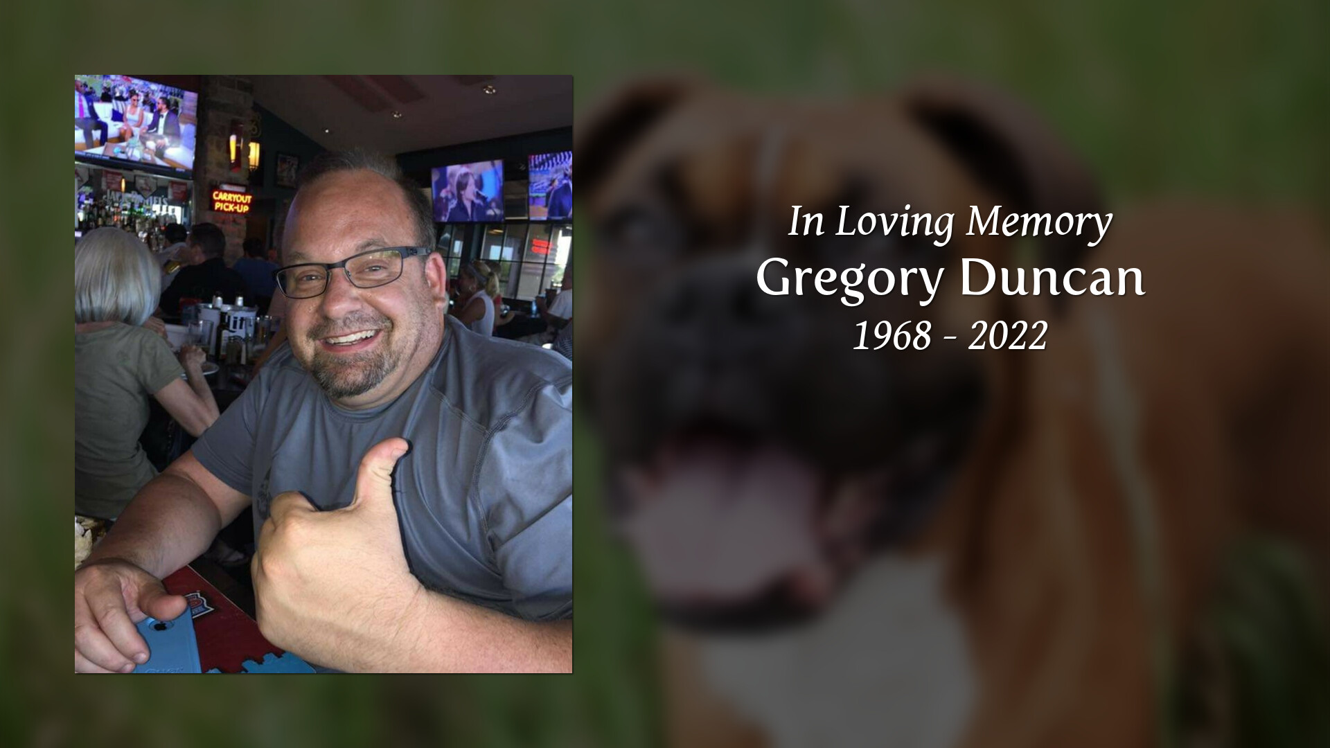 Gregory Duncan - Tribute Video