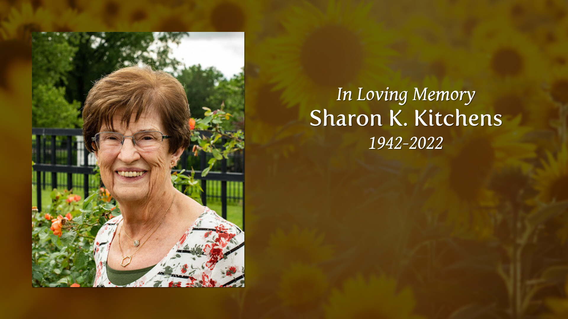 Sharon K. Kitchens - Tribute Video