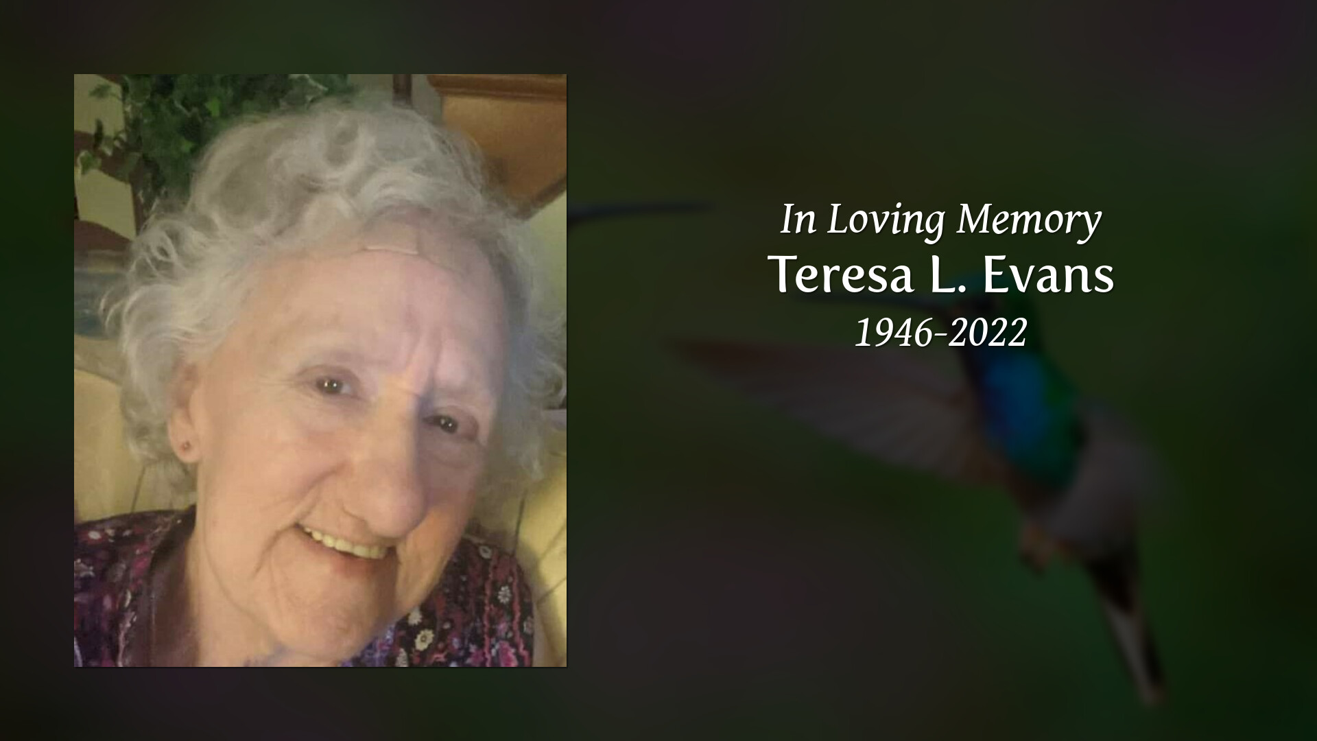 Teresa L. Evans - Tribute Video