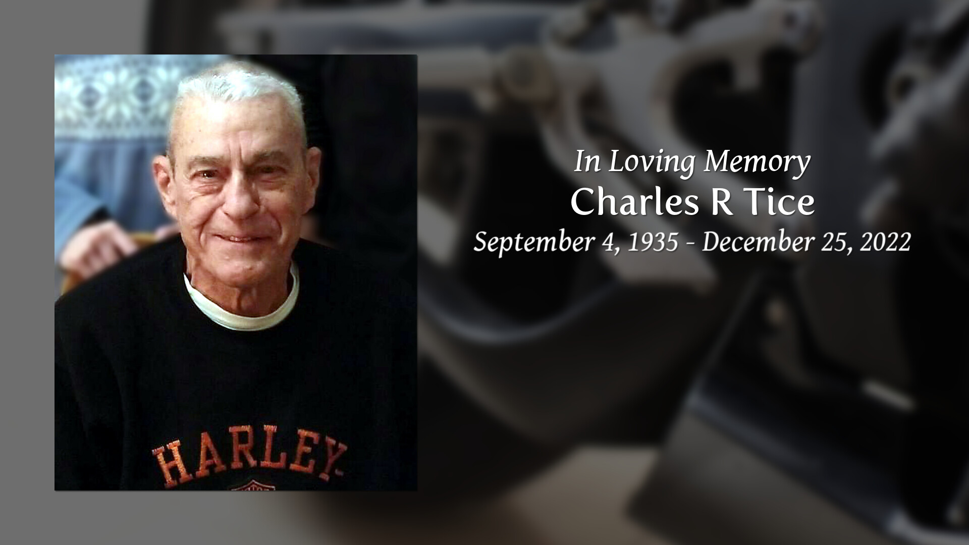 Charles R Tice - Tribute Video
