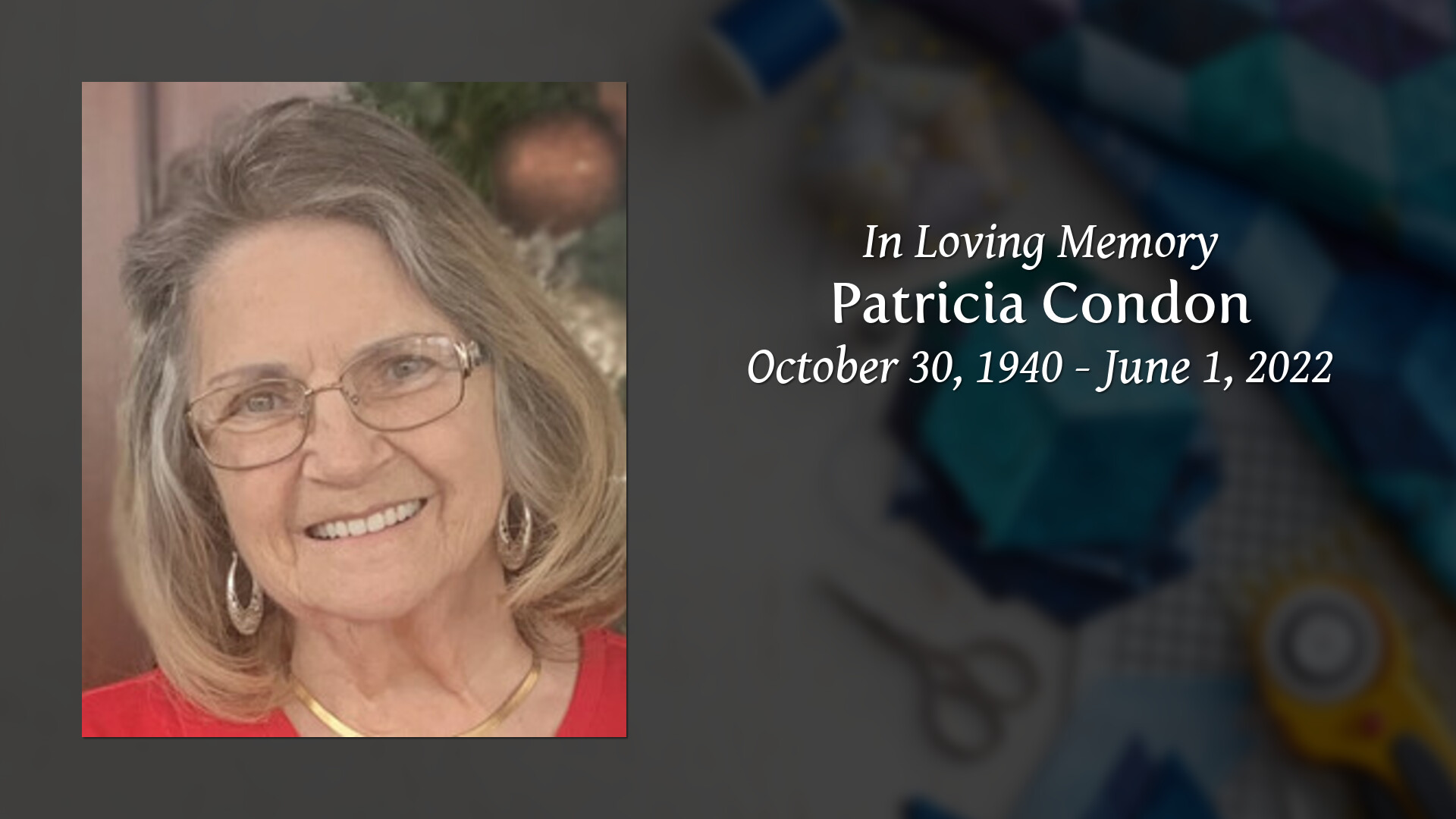 Patricia Condon - Tribute Video
