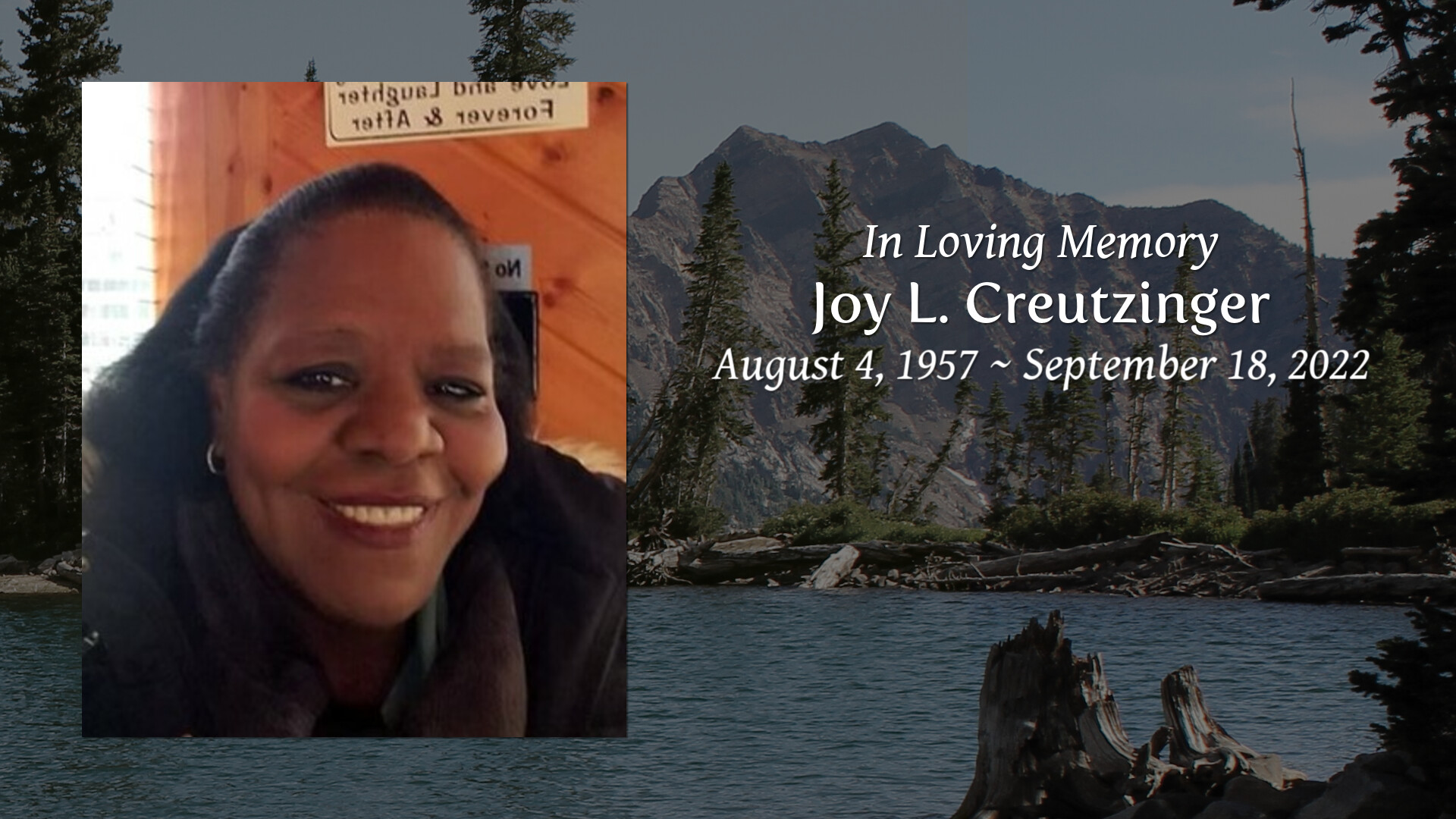Joy L. Creutzinger - Tribute Video