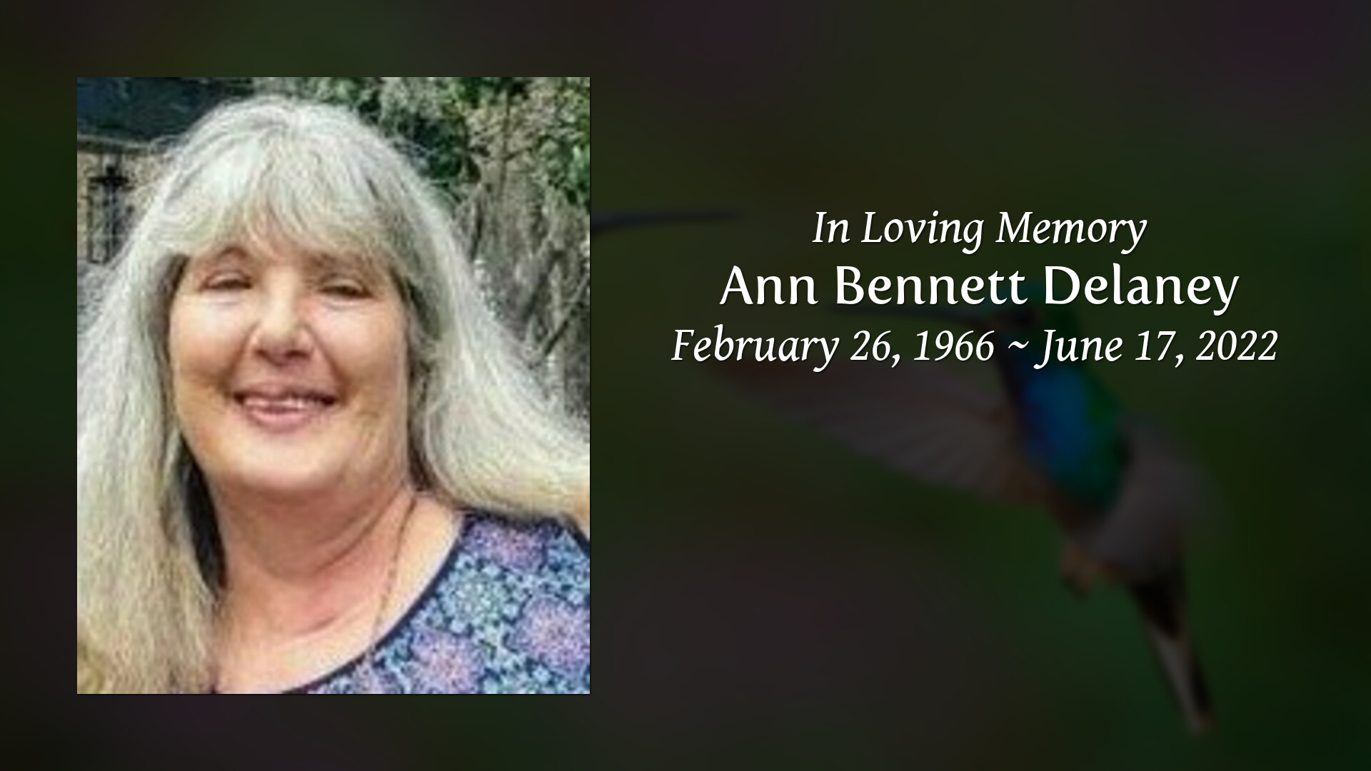 Ann Bennett Delaney - Tribute Video