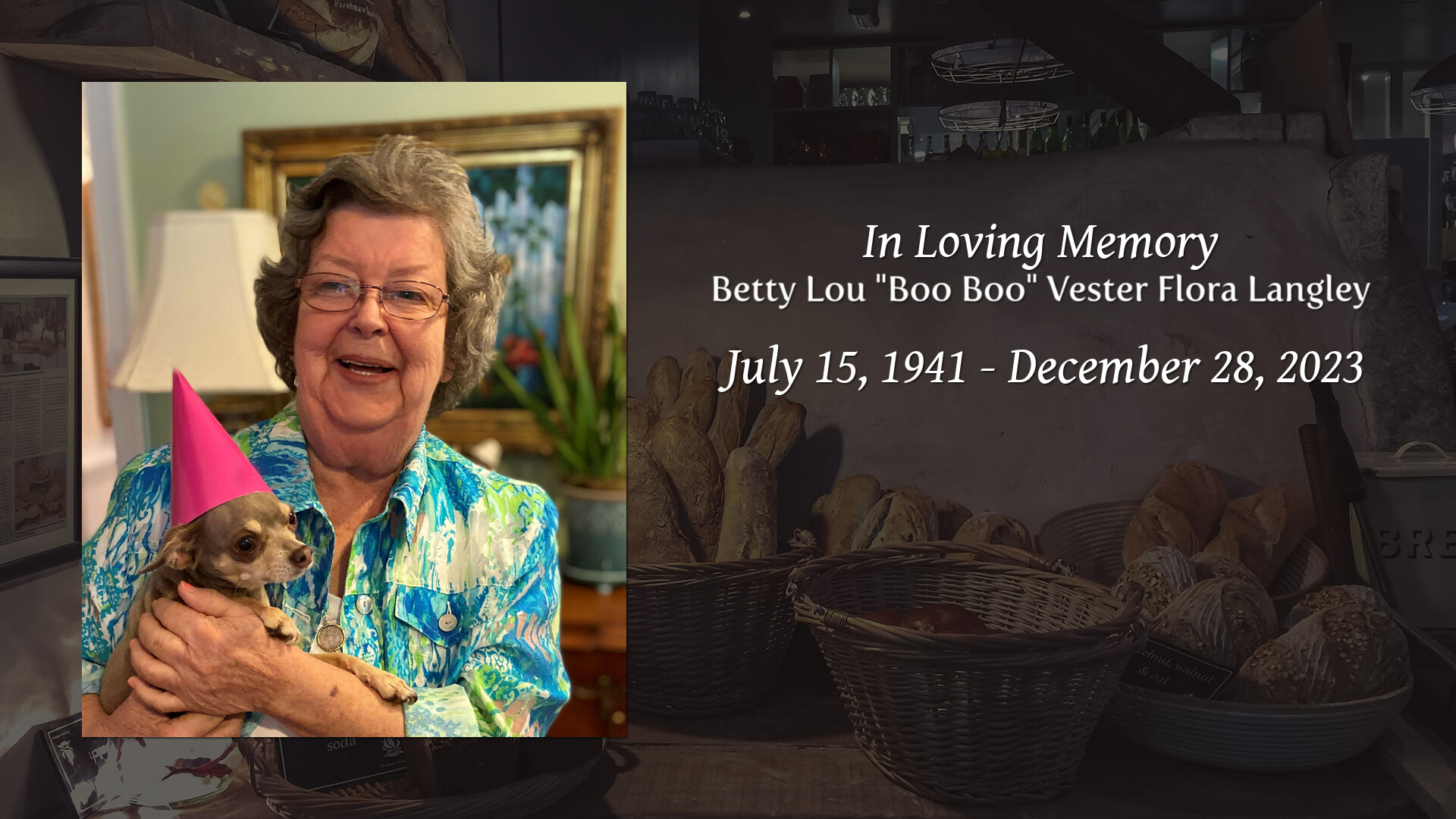 Betty Lou "Boo Boo" Vester Flora Langley - Tribute Video