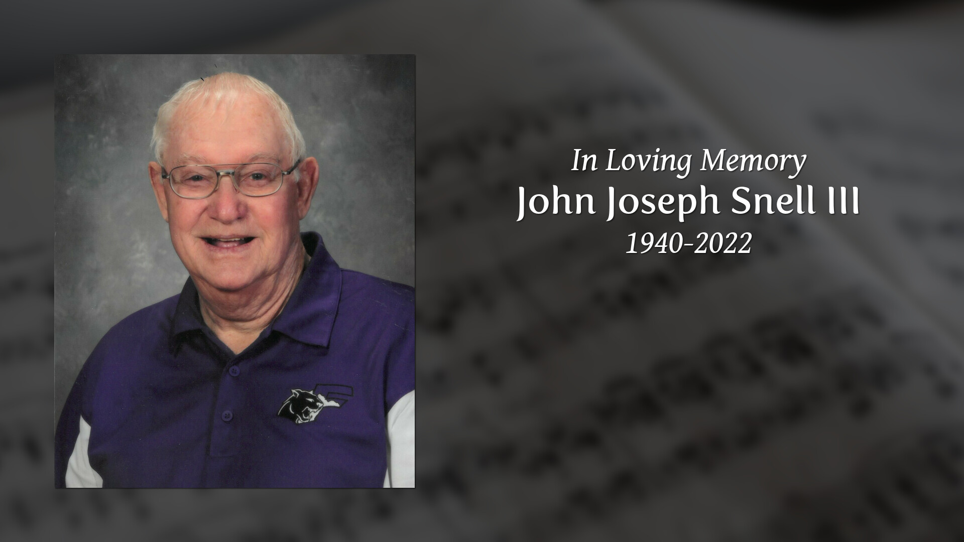 John Joseph Snell III - Tribute Video
