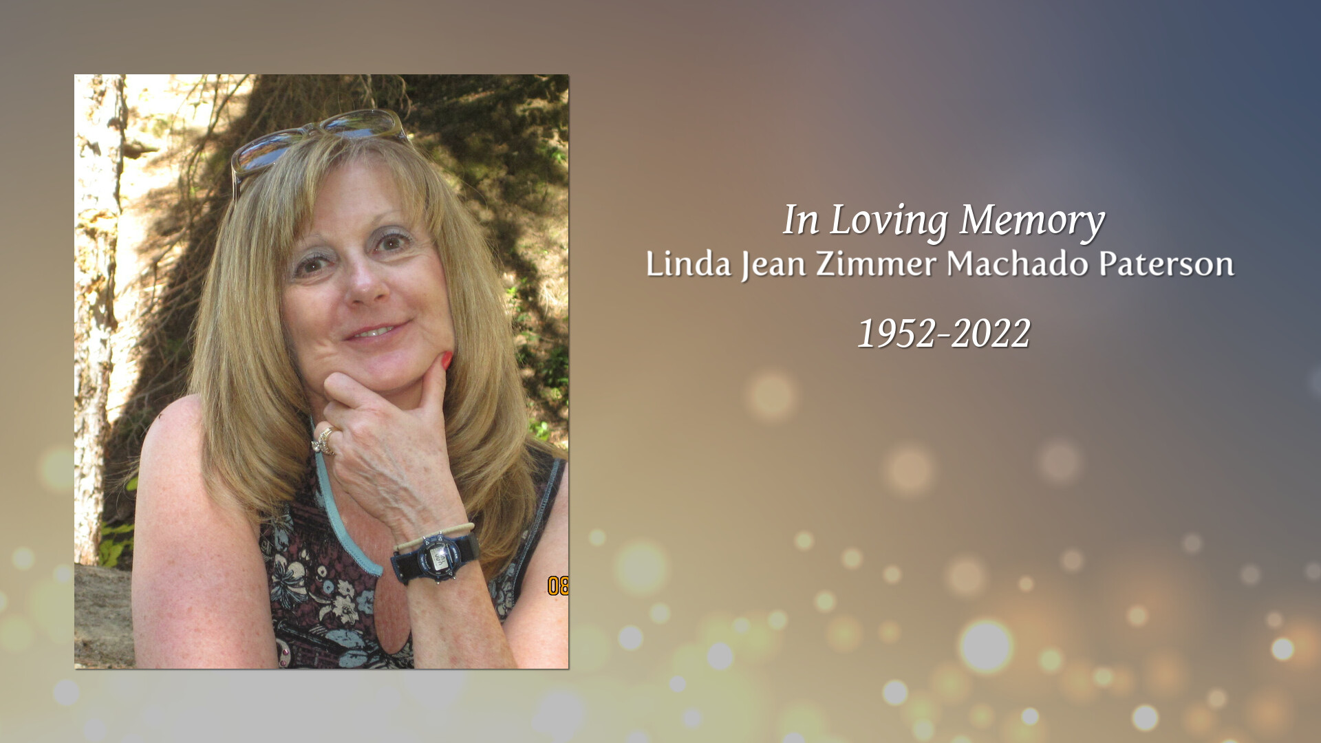 Linda Jean Zimmer Machado Paterson - Tribute Video
