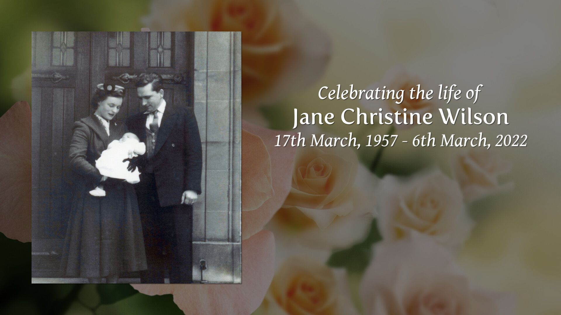 Jane Christine Wilson - Tribute Video