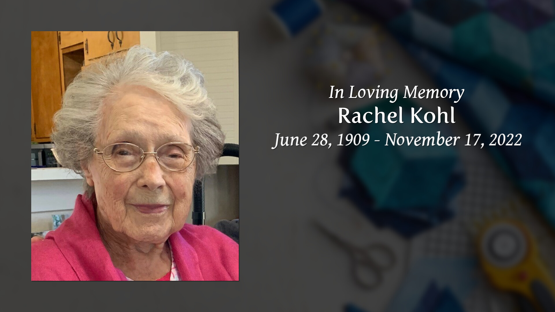 Rachel Kohl - Tribute Video