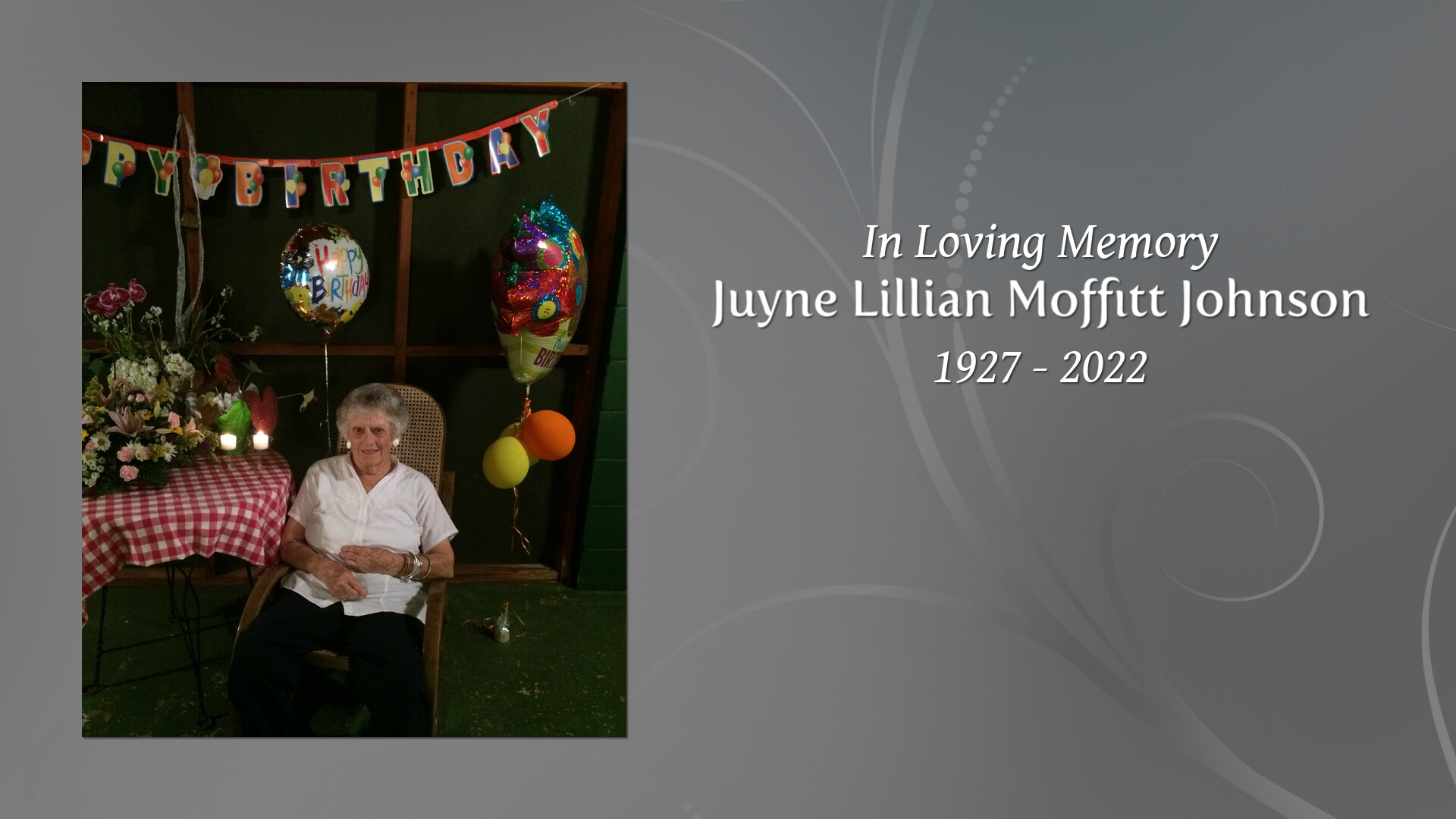Juyne Lillian Moffitt Johnson - Tribute Video