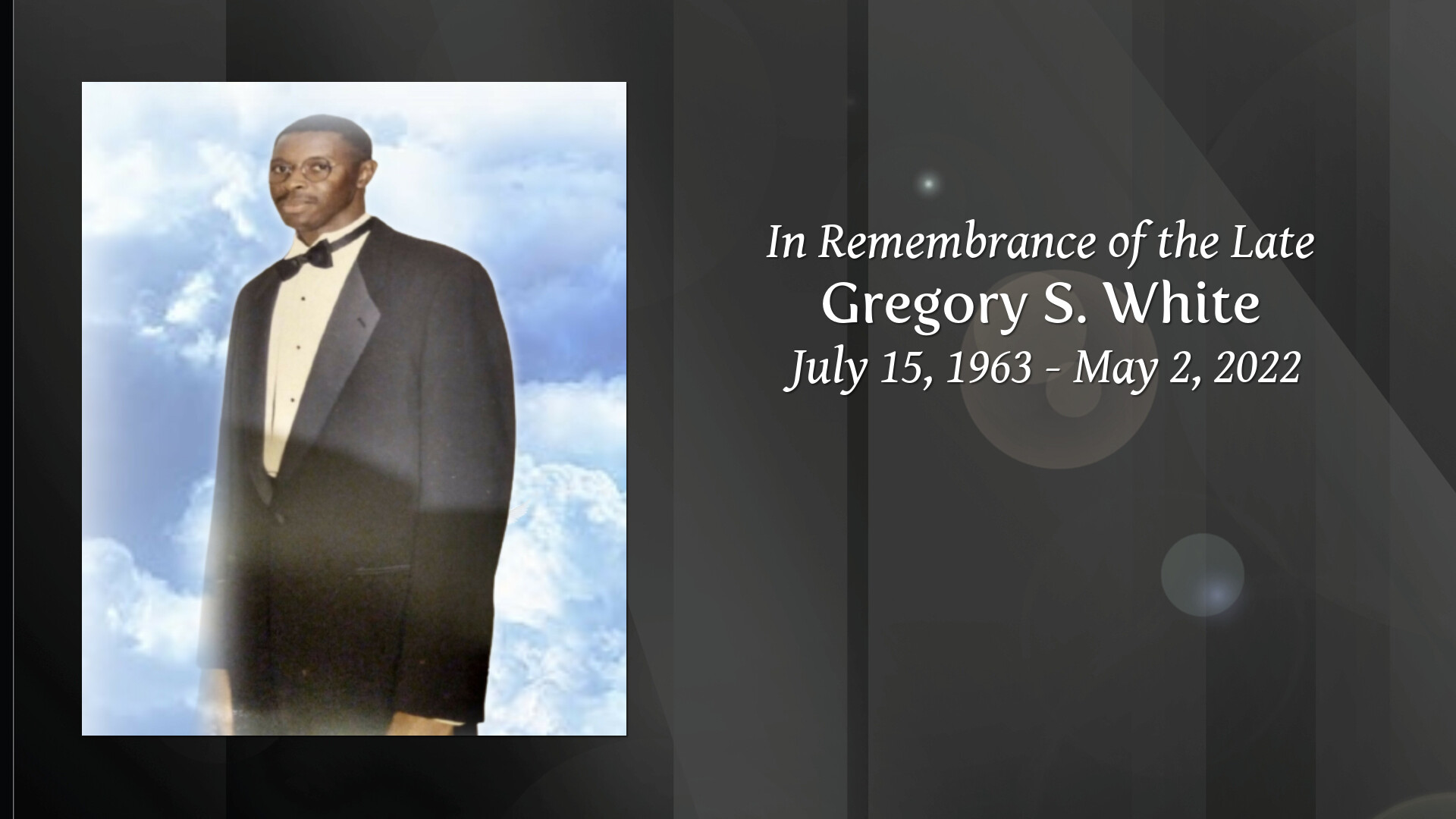 Gregory S. White - Tribute Video