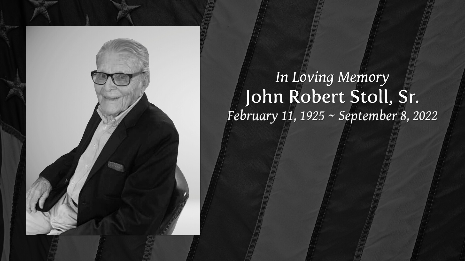 John Robert Stoll, Sr. - Tribute Video