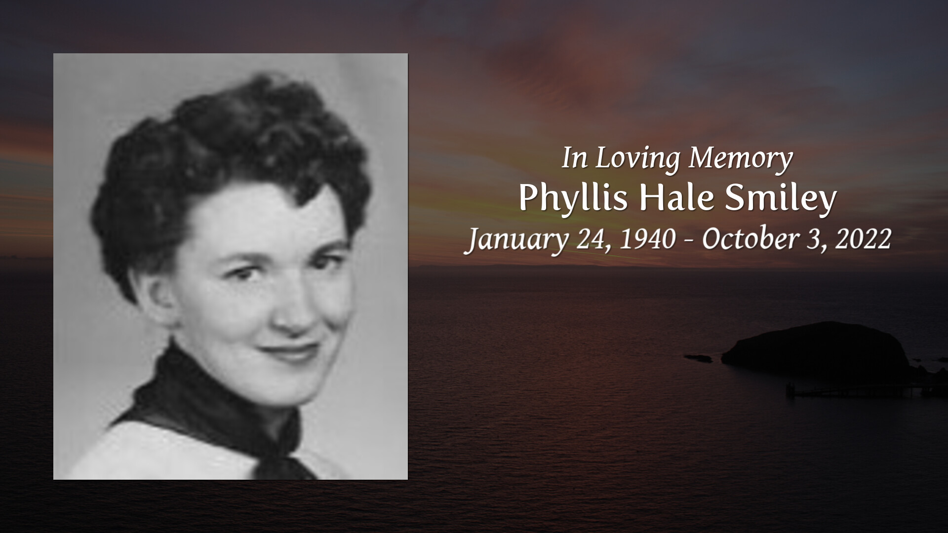 Phyllis Hale Smiley - Tribute Video