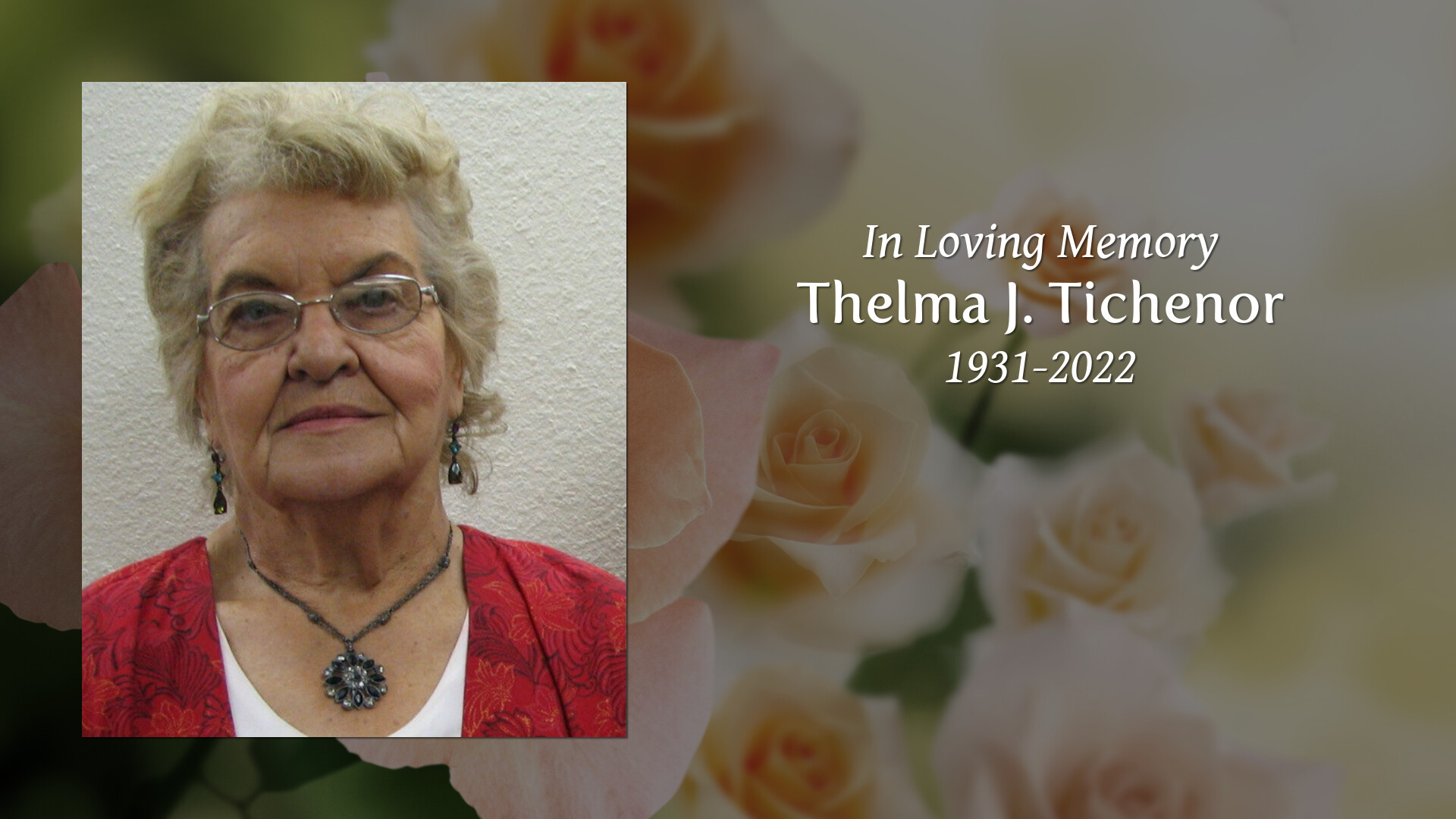 Thelma J. Tichenor - Tribute Video