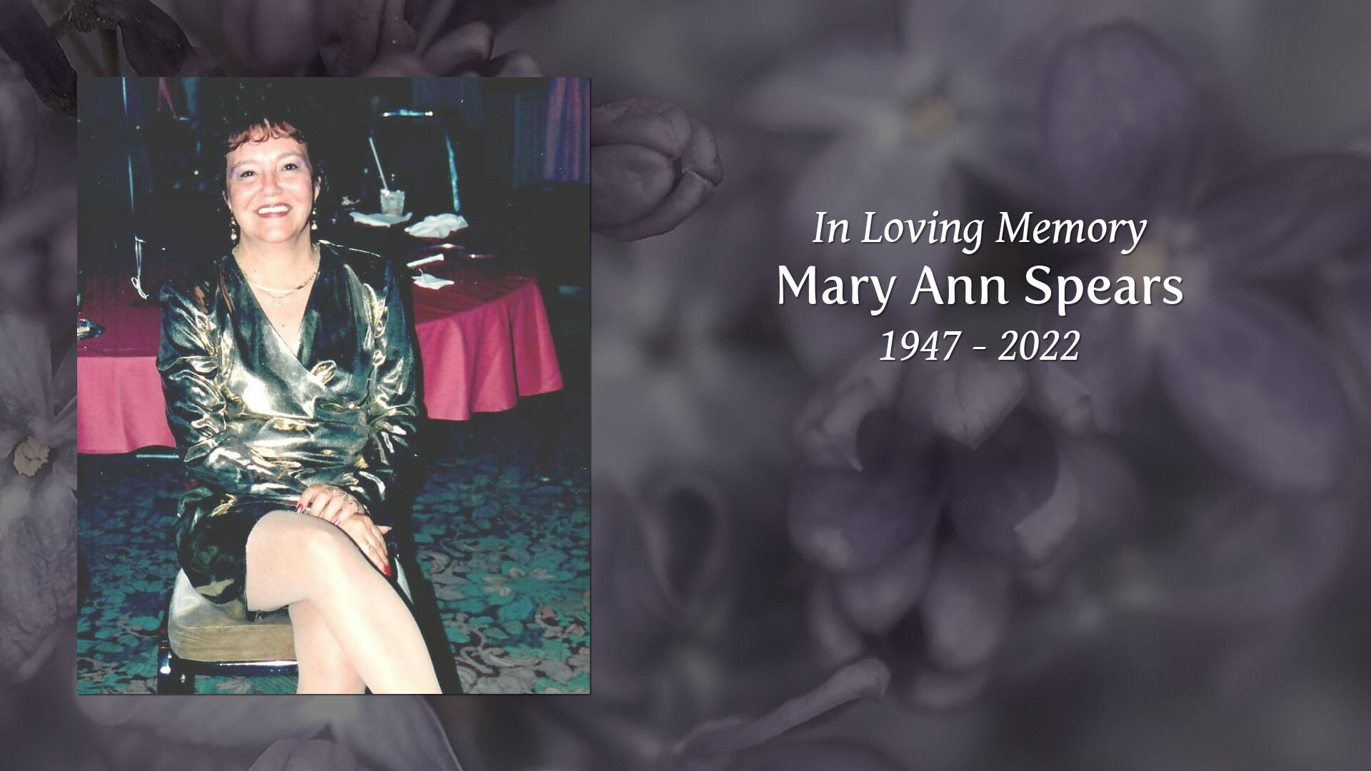 Mary Ann Spears - Tribute Video