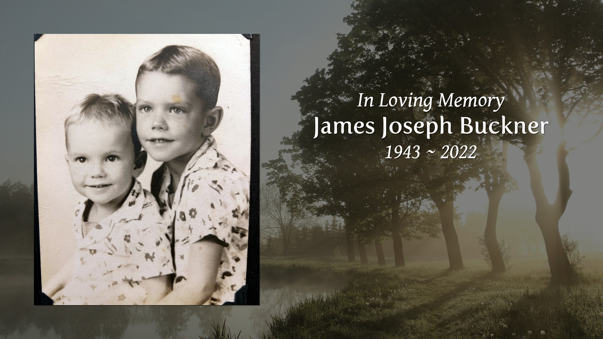 James Joseph Buckner - Tribute Video