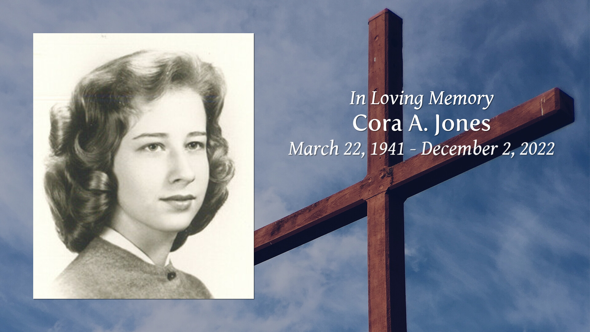 Cora A. Jones - Tribute Video