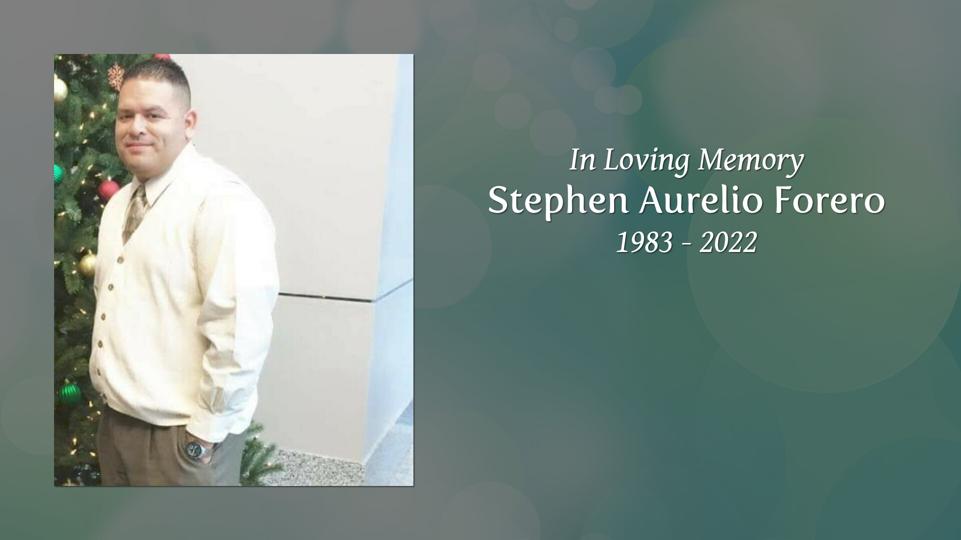 Stephen Aurelio Forero - Tribute Video