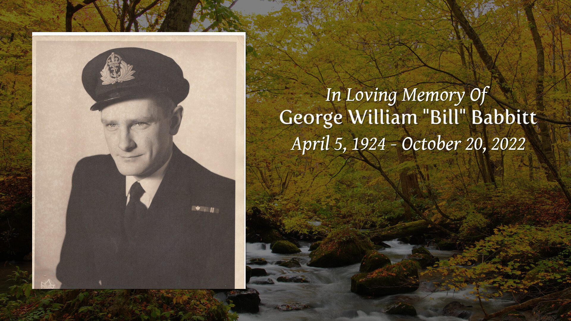 George William "Bill" Babbitt - Tribute Video
