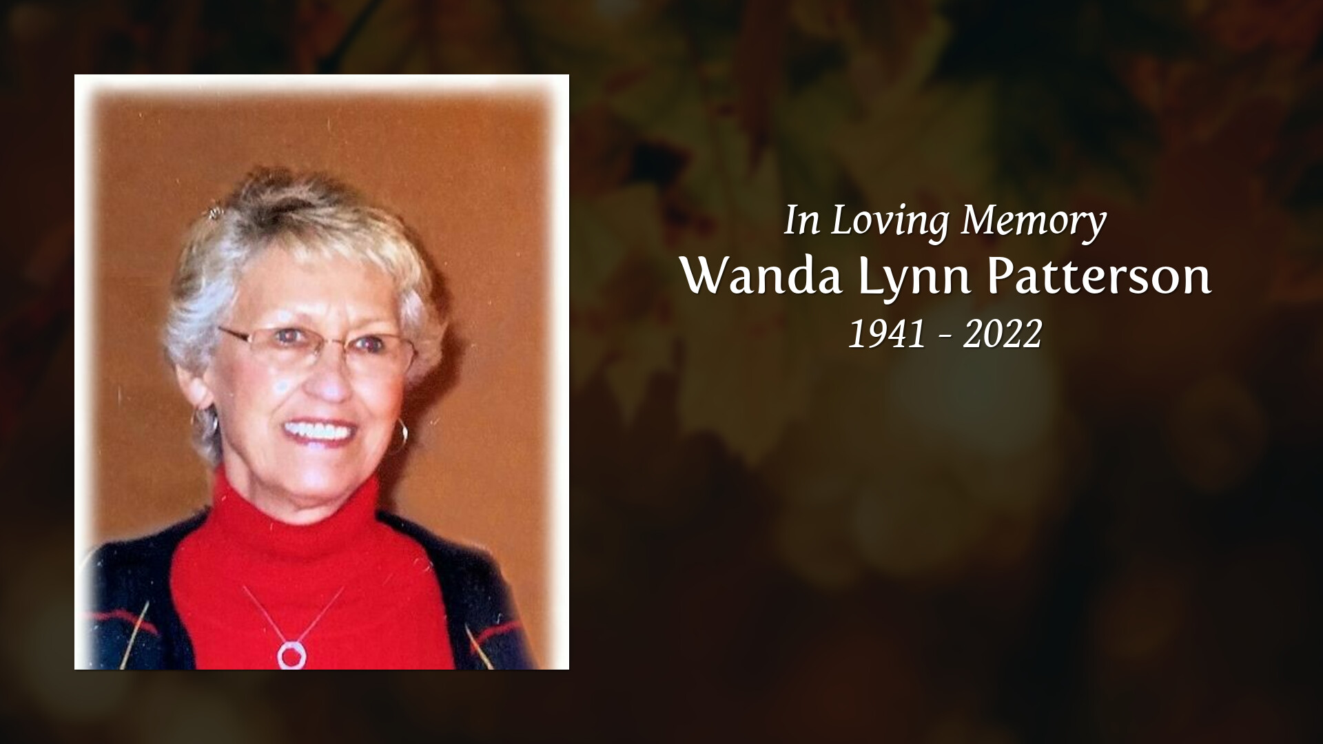 Wanda Lynn Patterson - Tribute Video