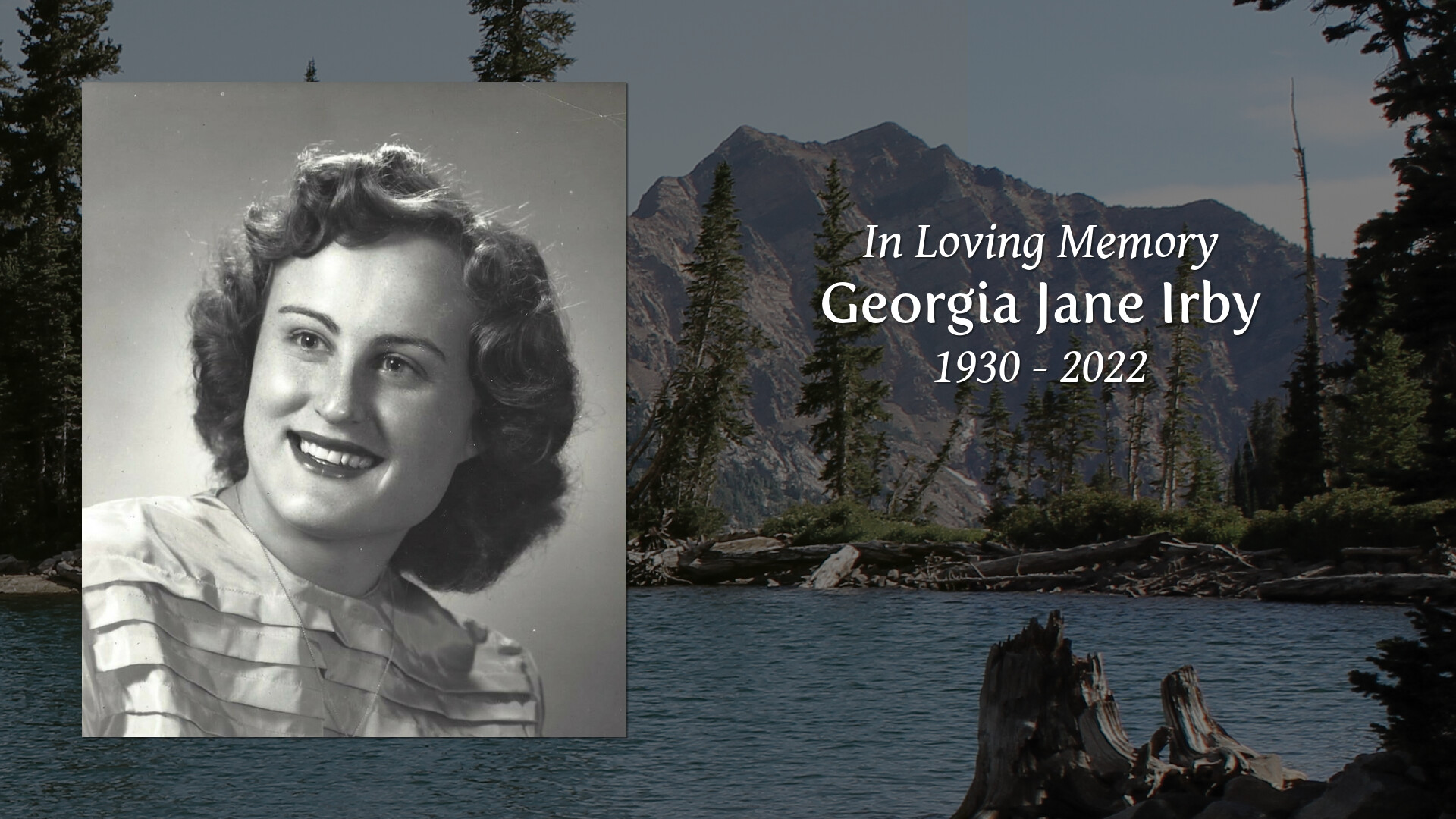 Georgia Jane Irby - Tribute Video