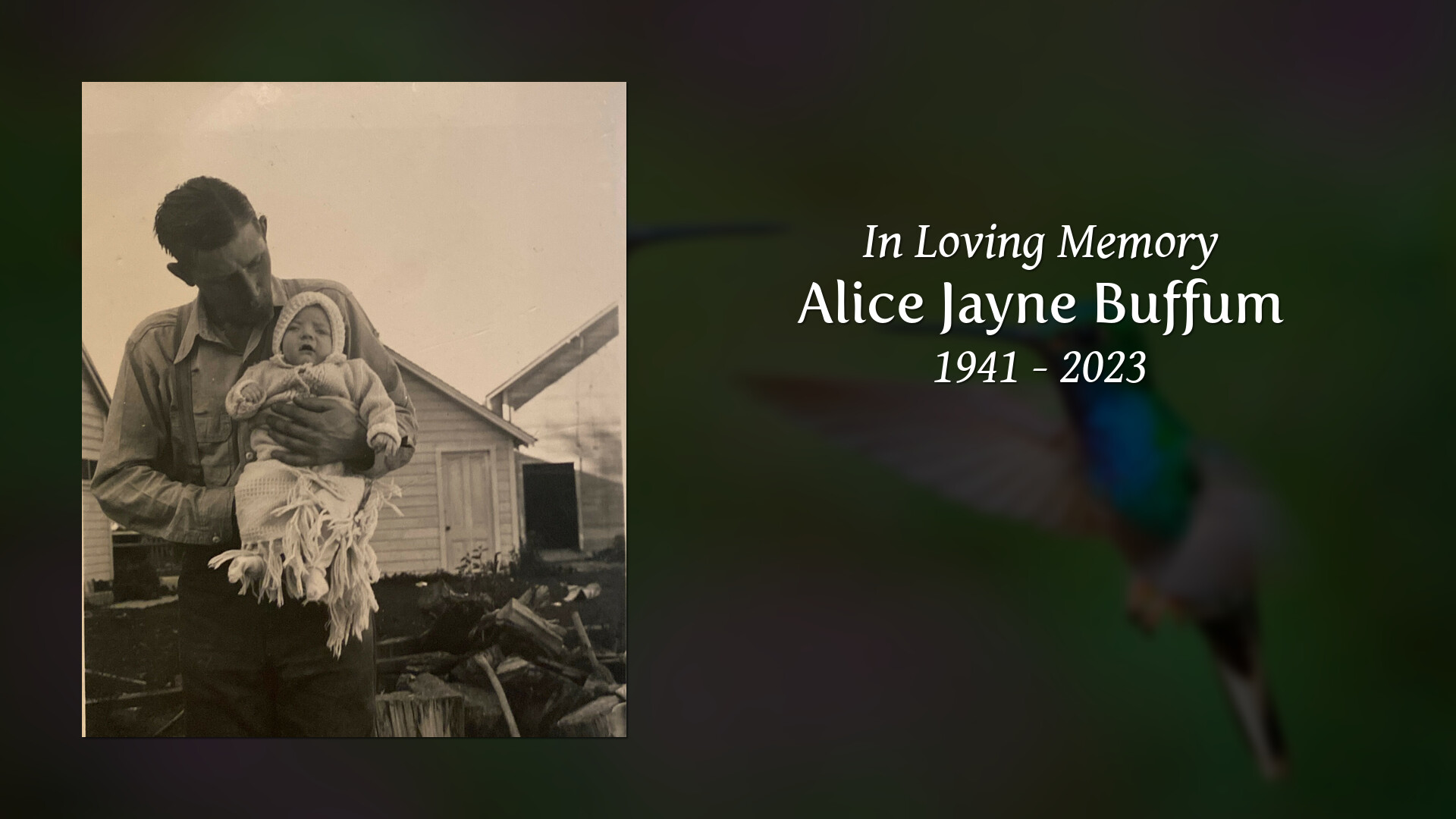 Alice Jayne Buffum - Tribute Video