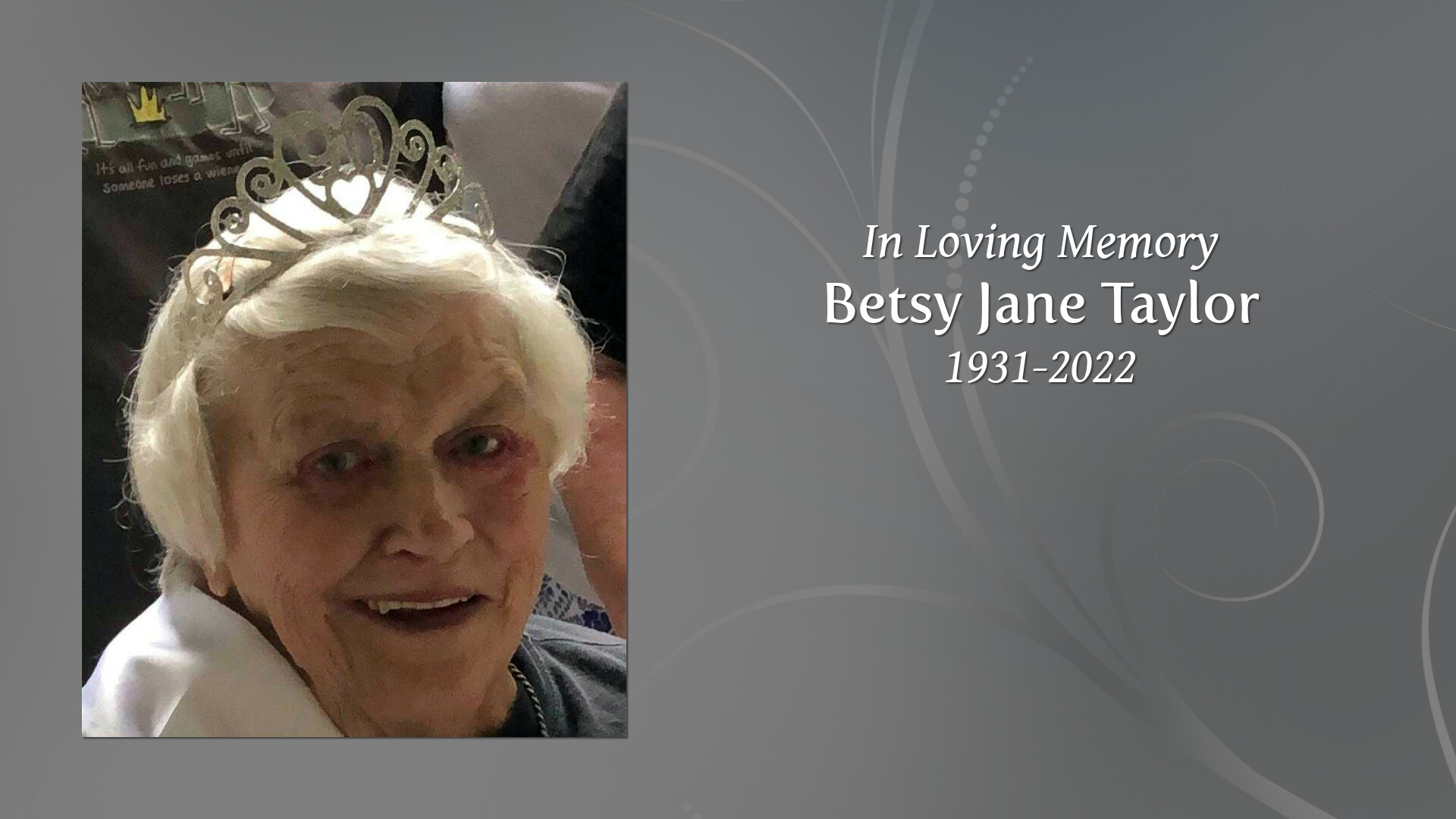 Betsy Jane Taylor - Tribute Video