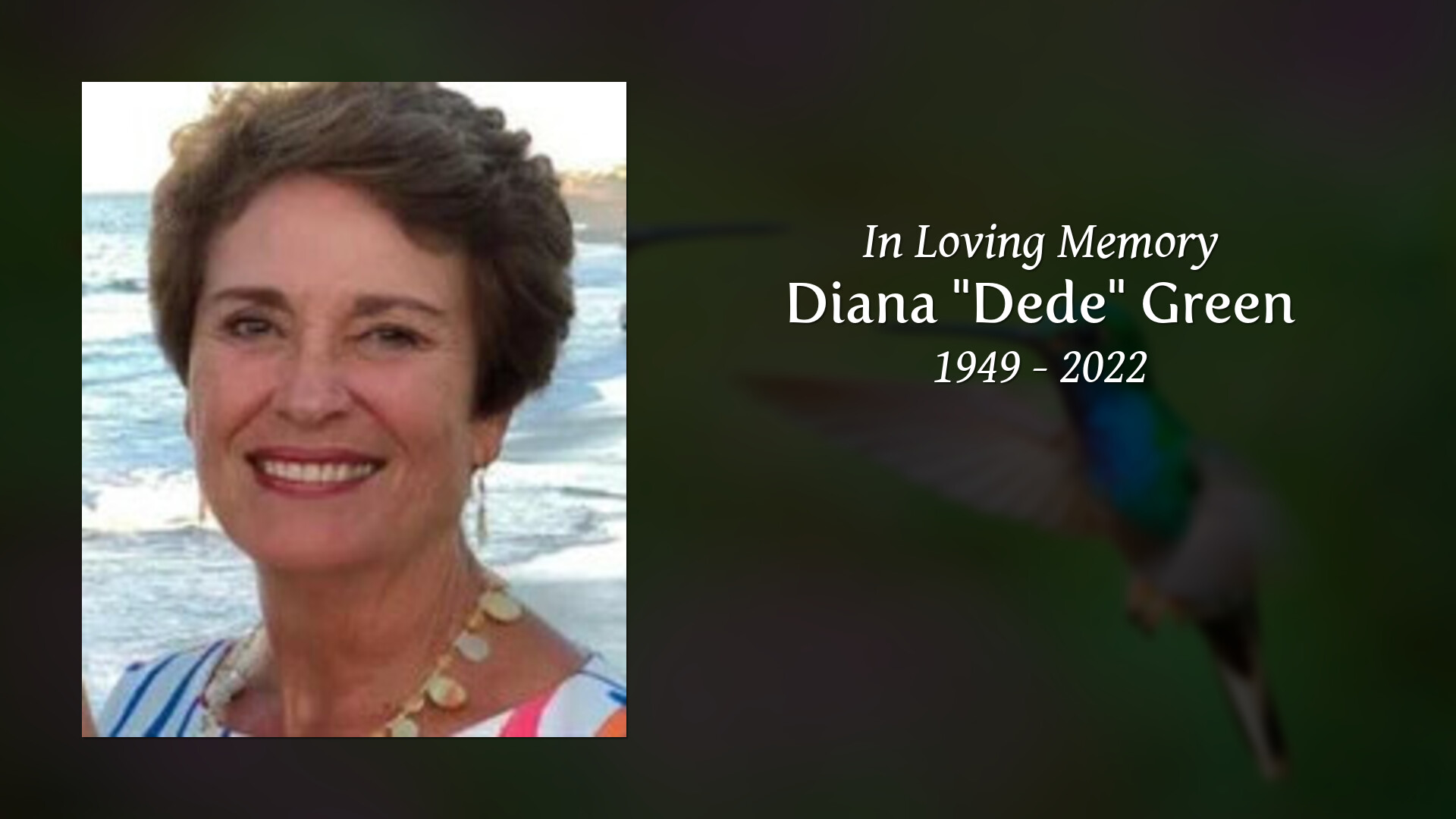 Diana "Dede" Green - Tribute Video