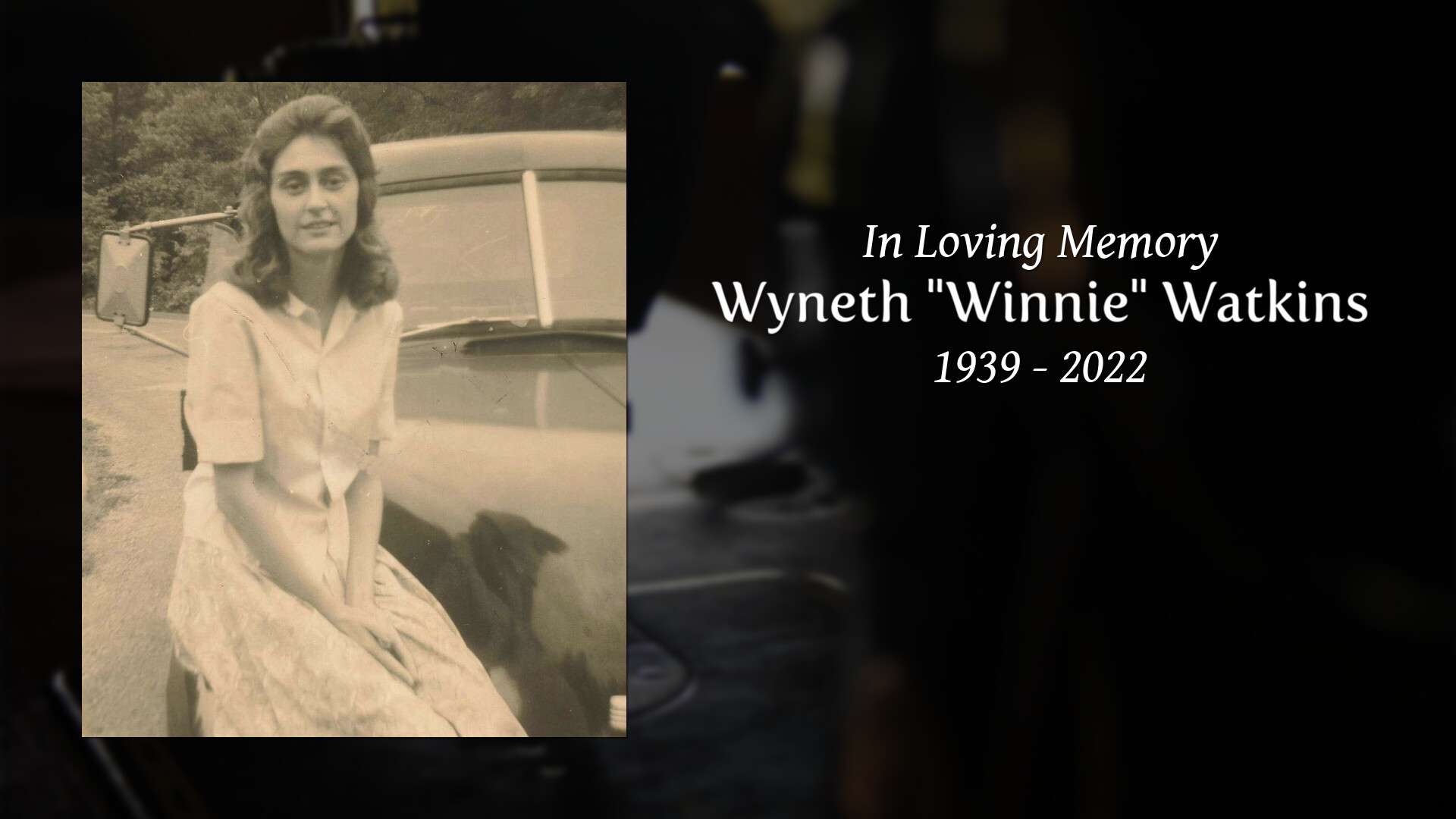 Wyneth "Winnie" Watkins - Tribute Video