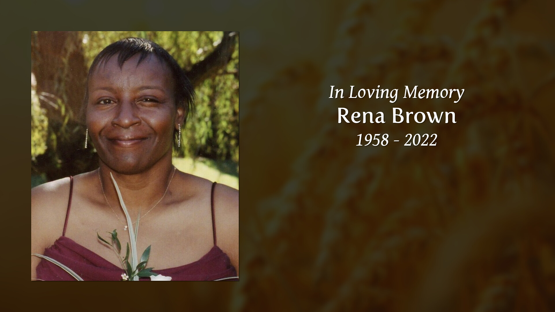 Rena Brown - Tribute Video