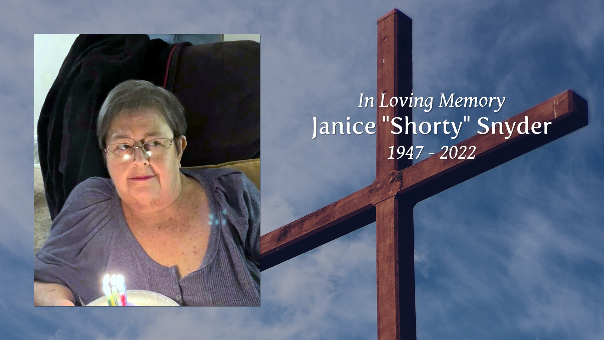 Janice "Shorty" Snyder - Tribute Video