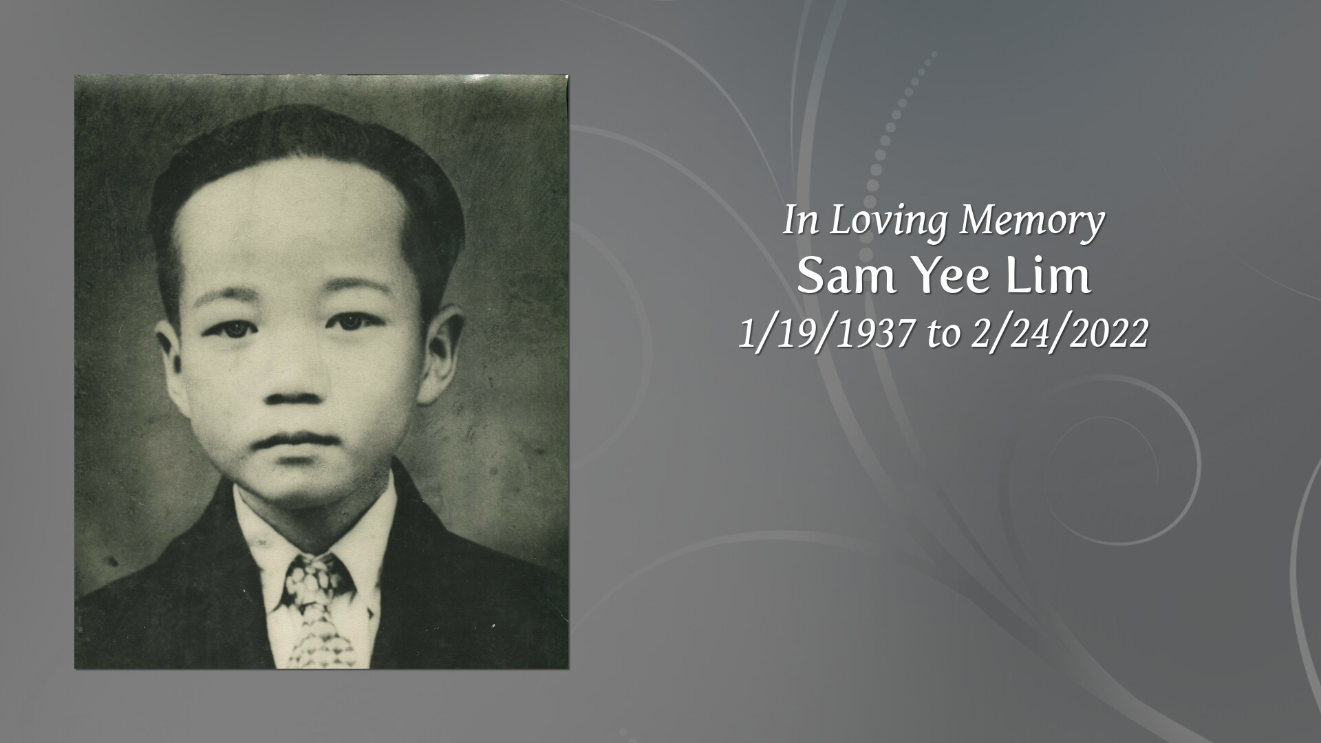 Sam Yee Lim - Tribute Video