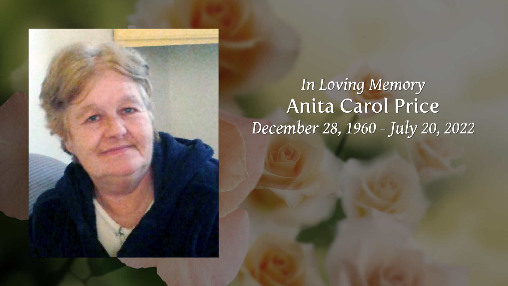 Anita Carol Price - Tribute Video