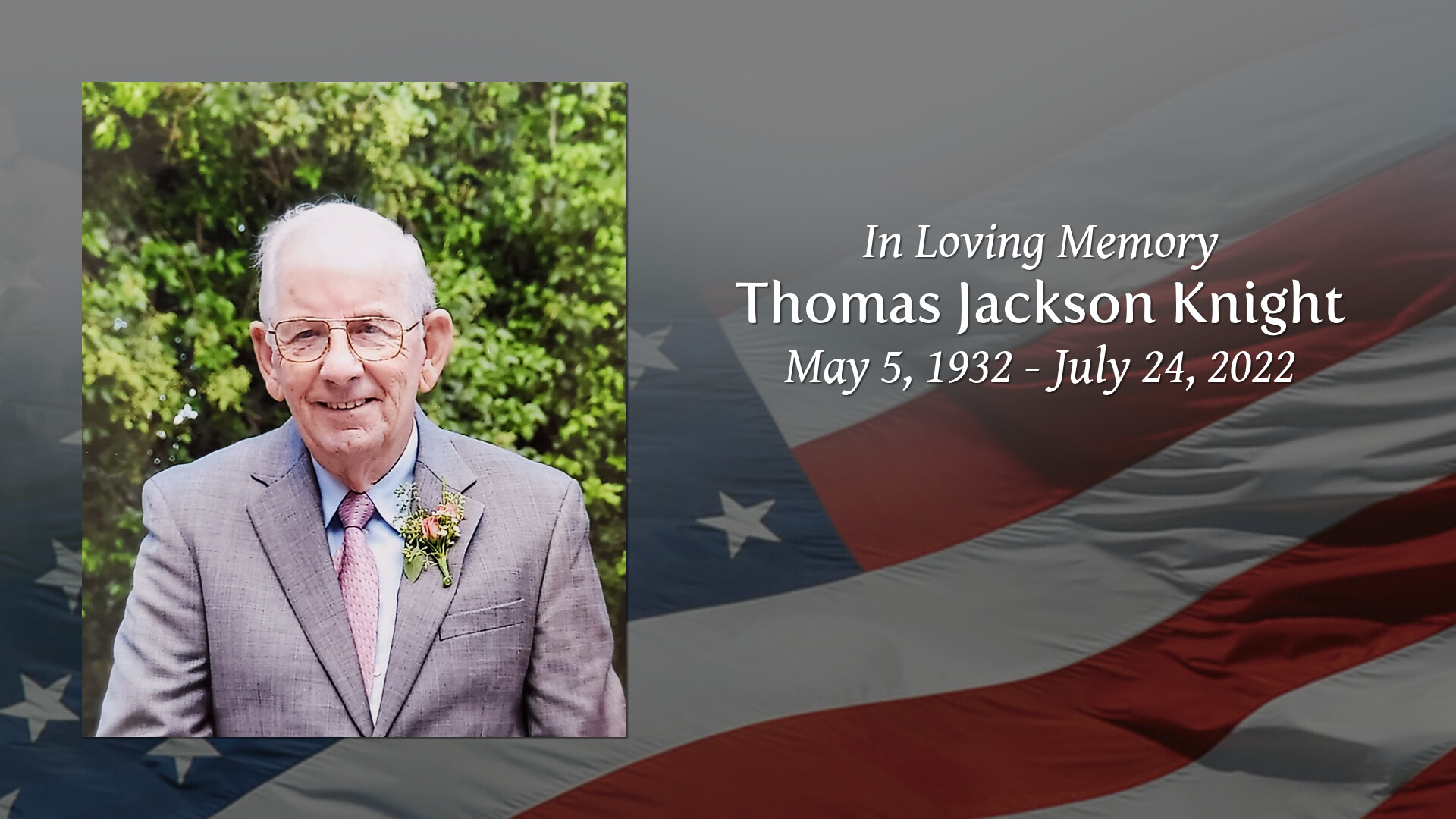 Thomas Jackson Knight - Tribute Video