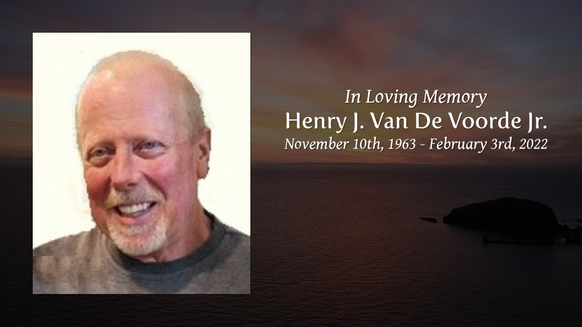 Henry J. Van De Voorde Jr. - Tribute Video
