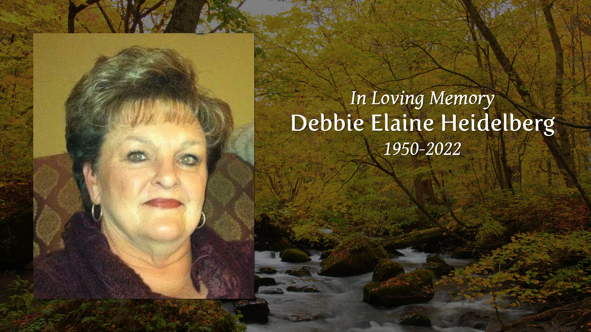 Debbie Elaine Heidelberg - Tribute Video