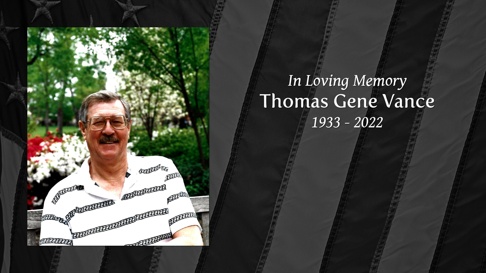 Thomas Gene Vance - Tribute Video