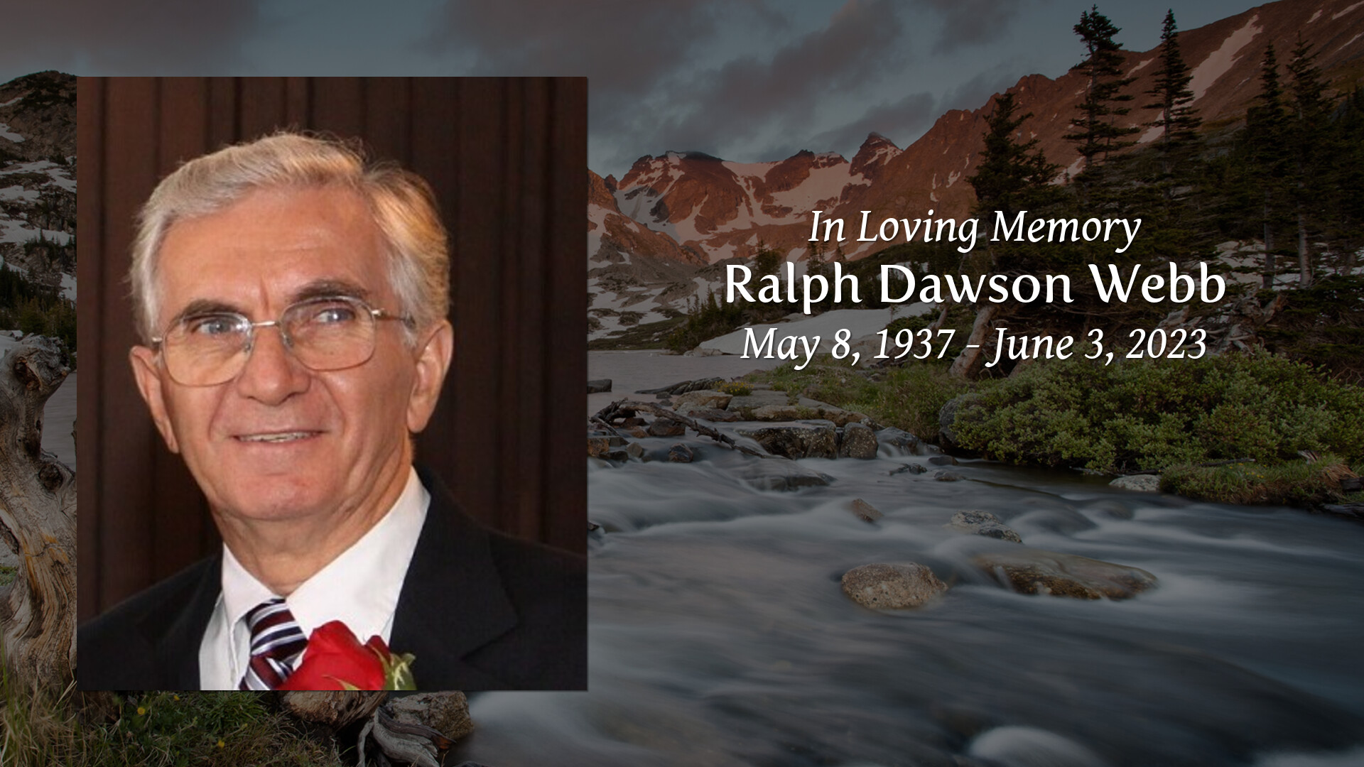 Ralph Dawson Webb - Tribute Video